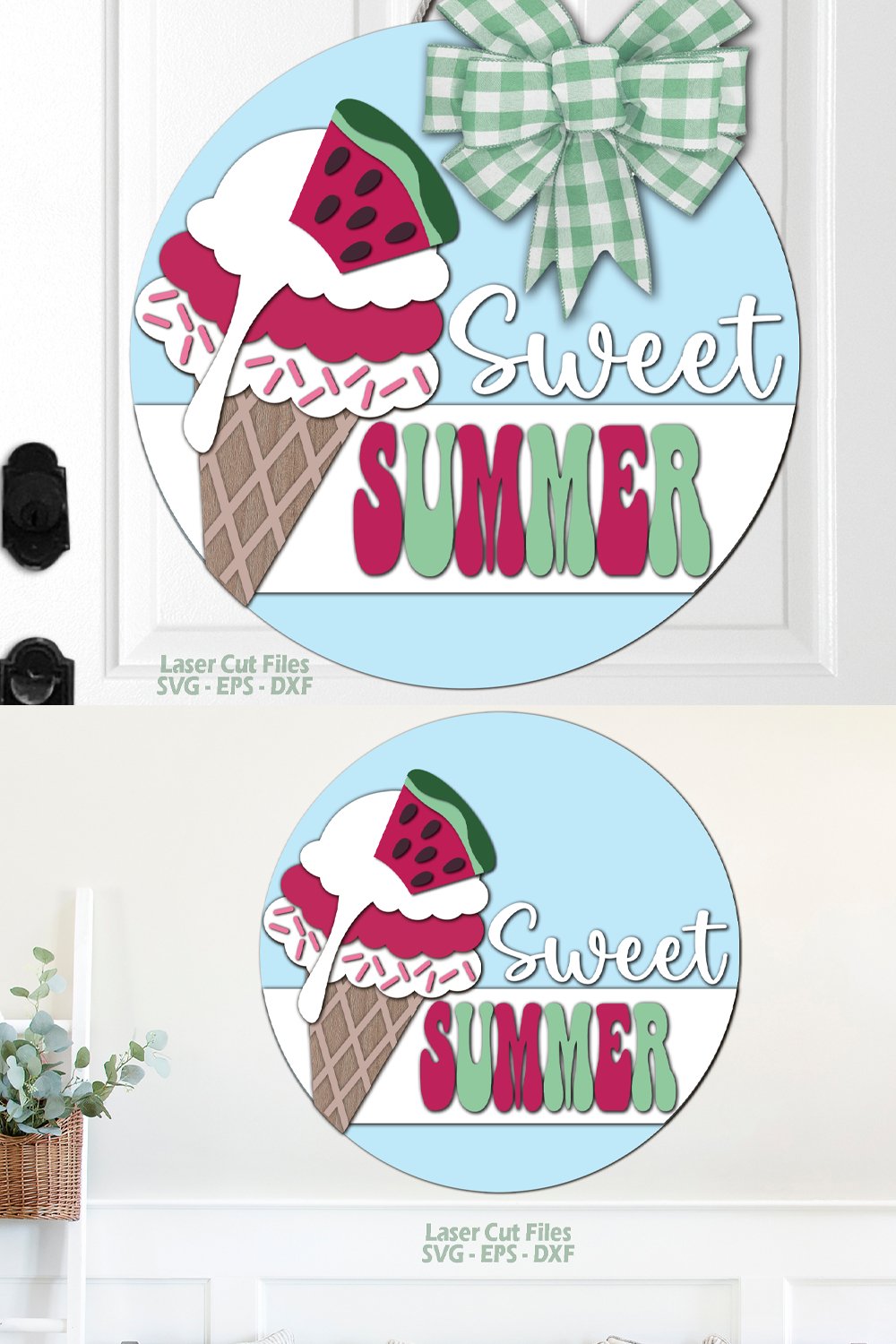 Ice Cream SVG | Retro Summer Sign SVG | Laser Cut Files