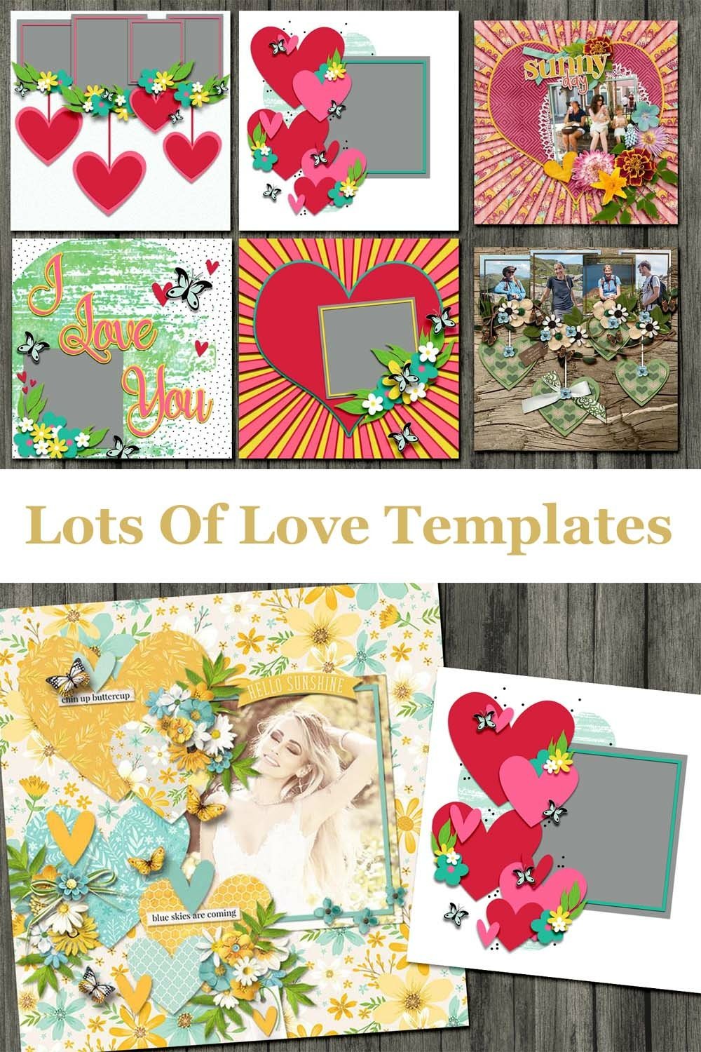 Lots of Love Digital Scrapbooking Template