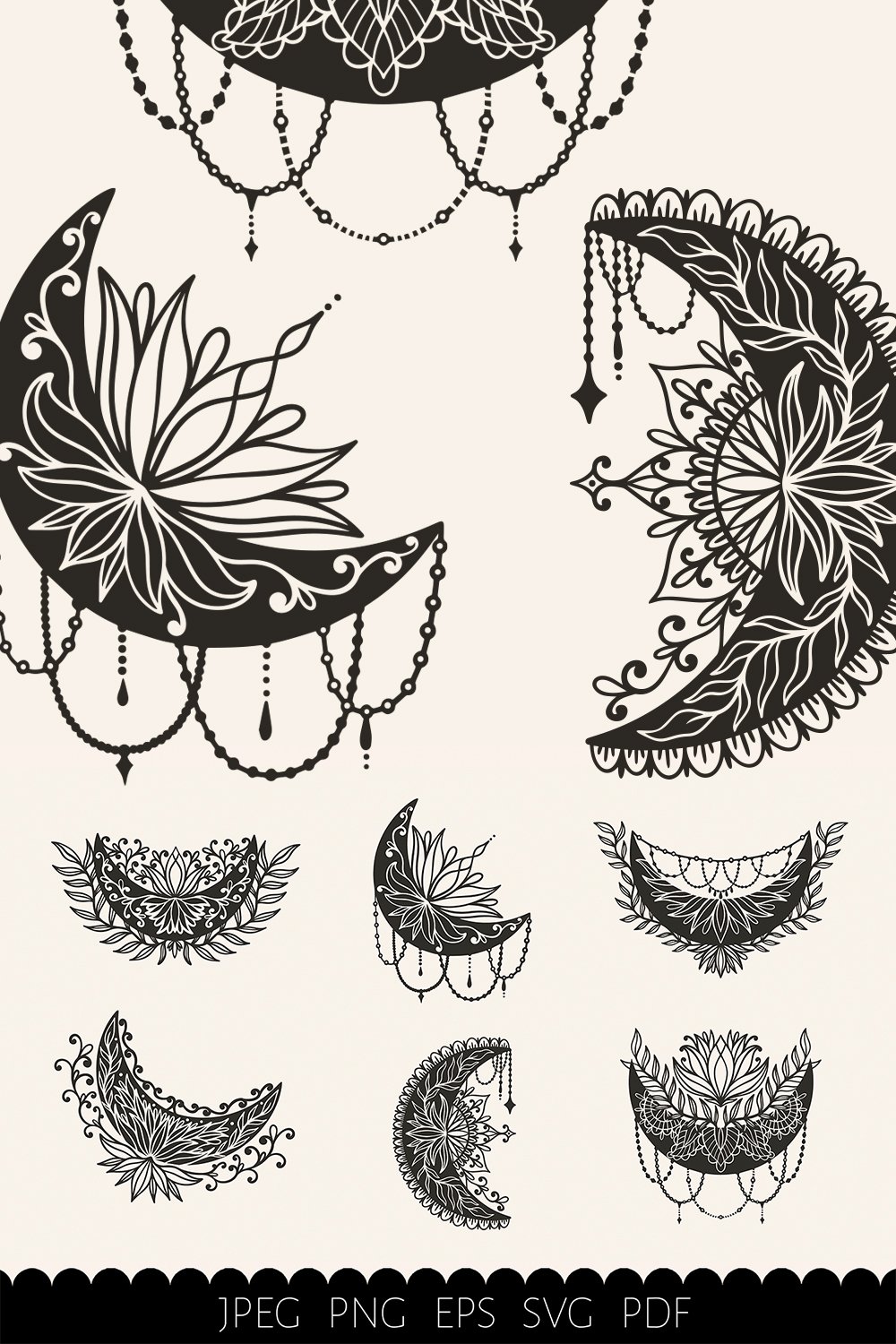 Celestial moon svg bundle, mystical svg, magic svg