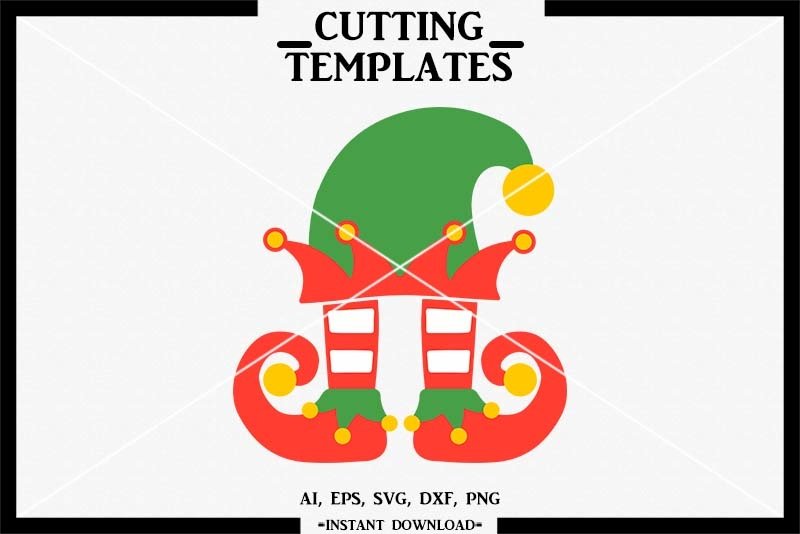 Christmas Elf, Elf SVG, Silhouette, Cricut, Cameo, SVG, PNG