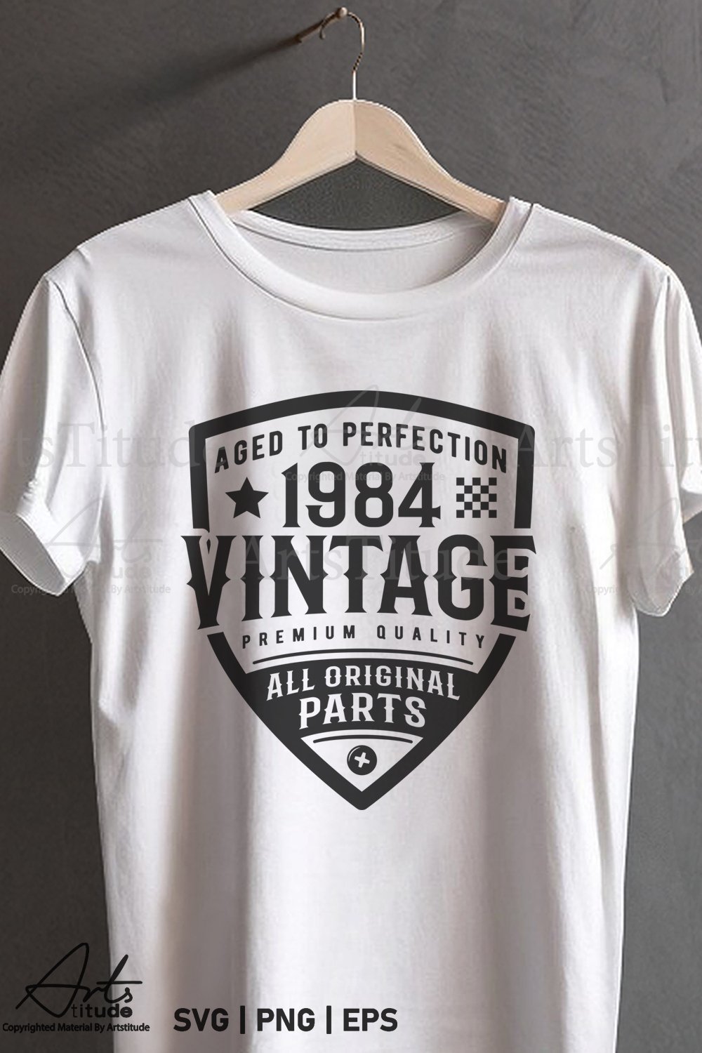 Aged to Perfection 1984 Birthday SVG PNG Premium Quality