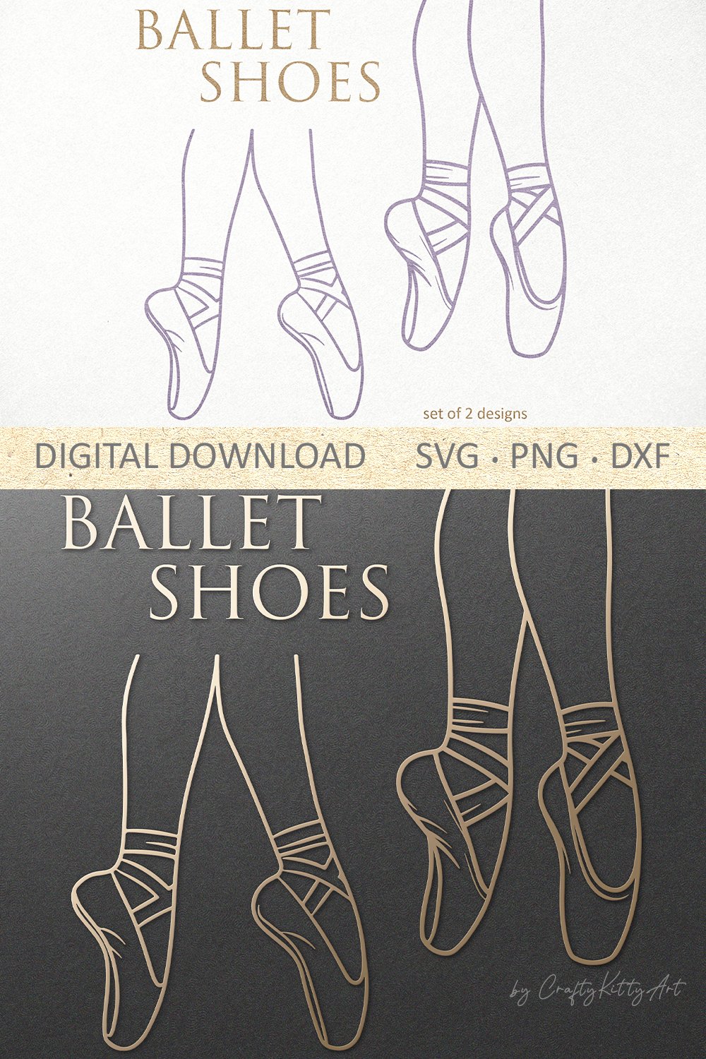 Ballerina legs SVG, Ballet pointe shoes SVG silhouette