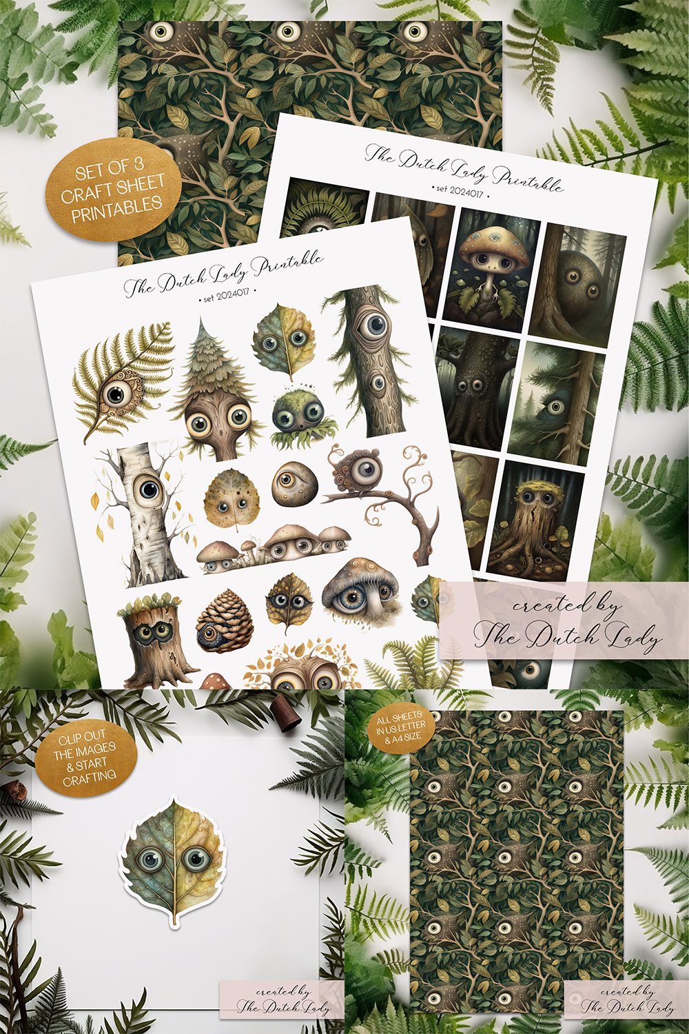 The Watching Forest Craft Sheet Set