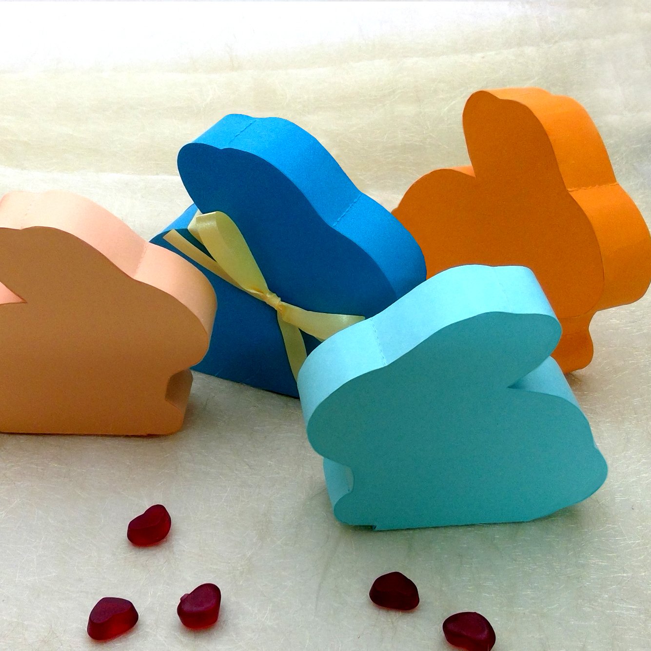 Easter Bunny box Cutting file SVG DXF FCM