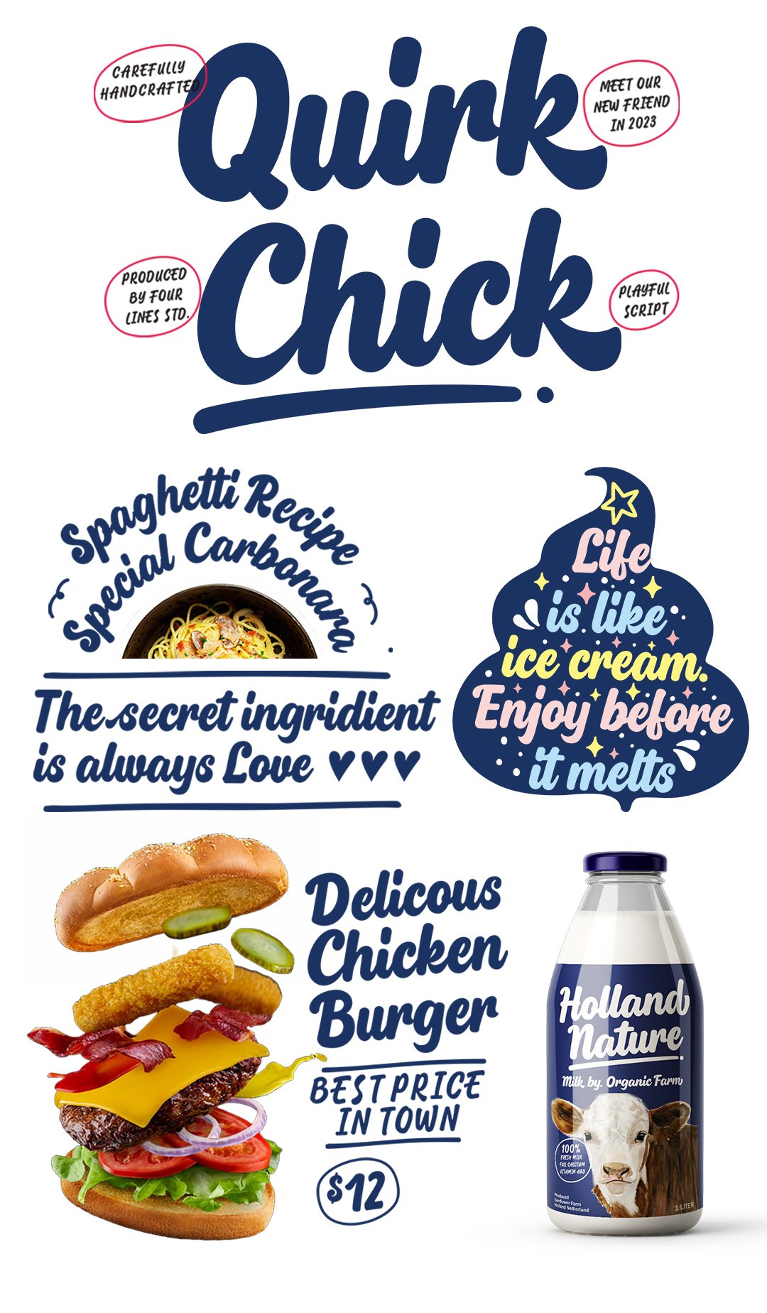 Quirk Chick// Quirky and Playful Script