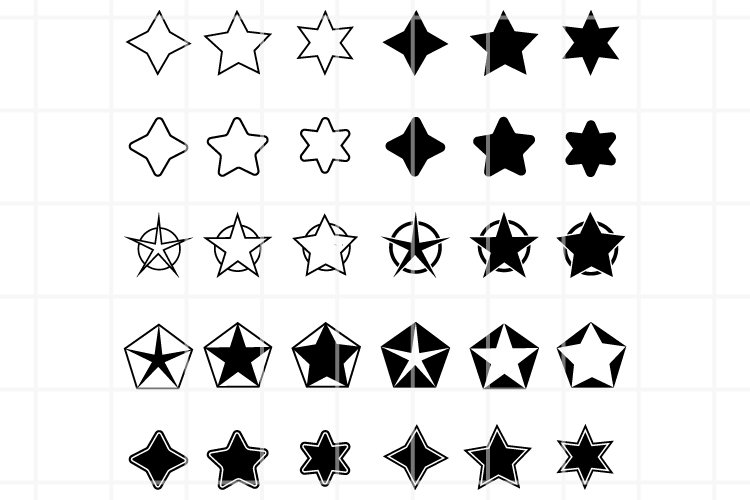 Star SVG set for cut. Star png set. Star clipart (1709967)