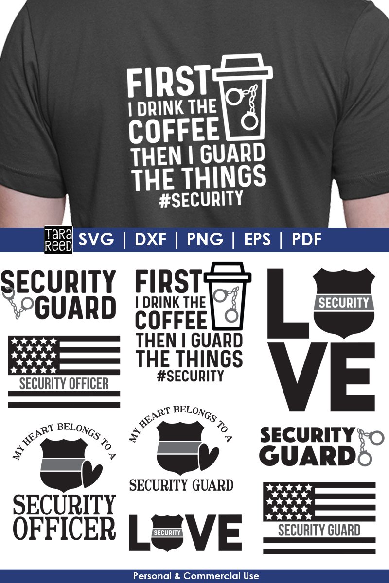 Security - Law Enforcement SVG and Cut Files for Crafters