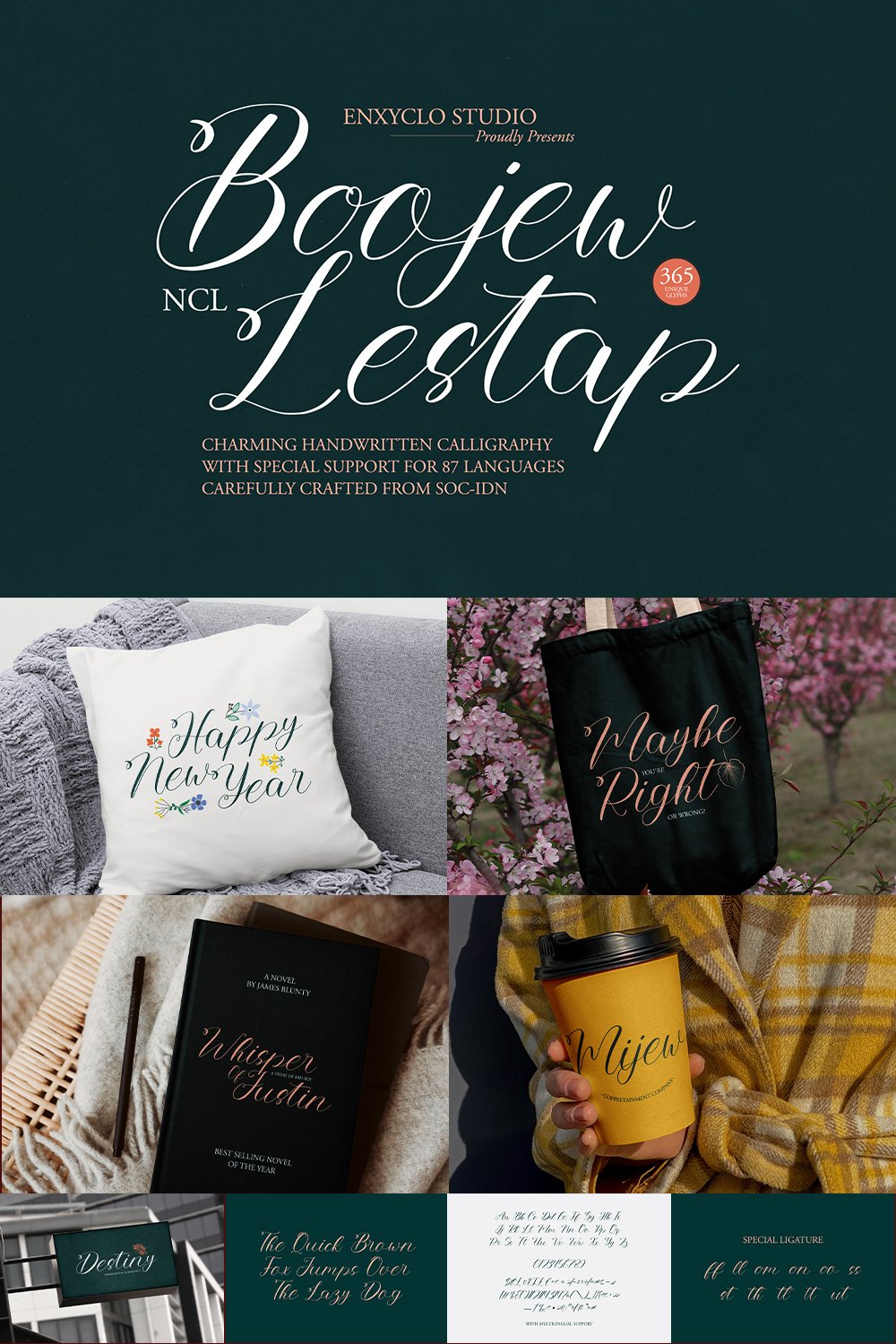 NCL BOOJEW LESTAP - Elegant Script
