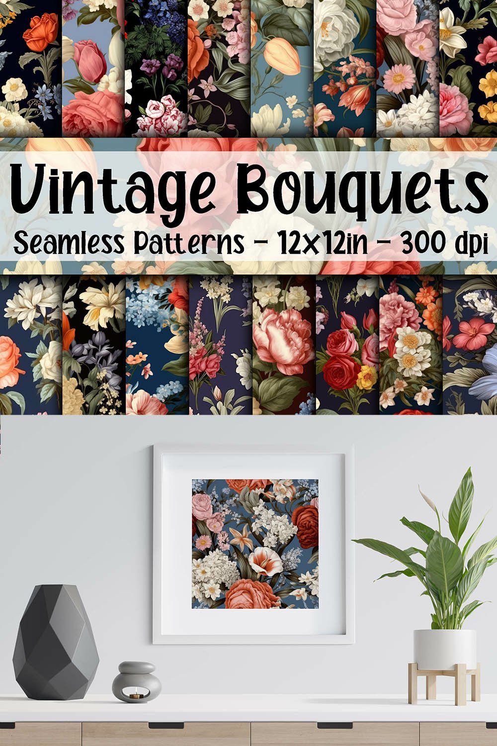 Seamless Cherry Blossoms Digital Paper