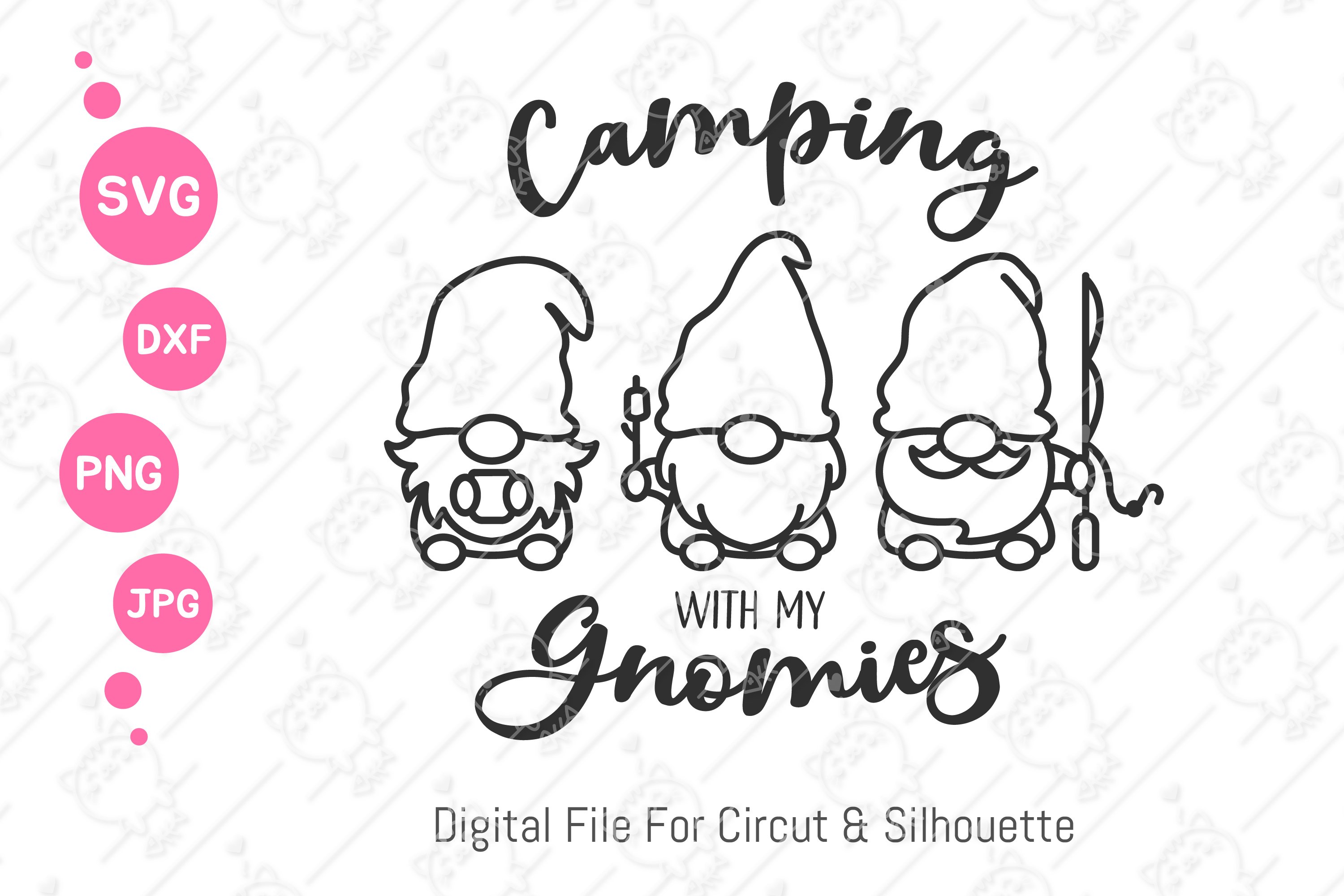 Camping with my gnomies svg | png dxf svg (1338750)