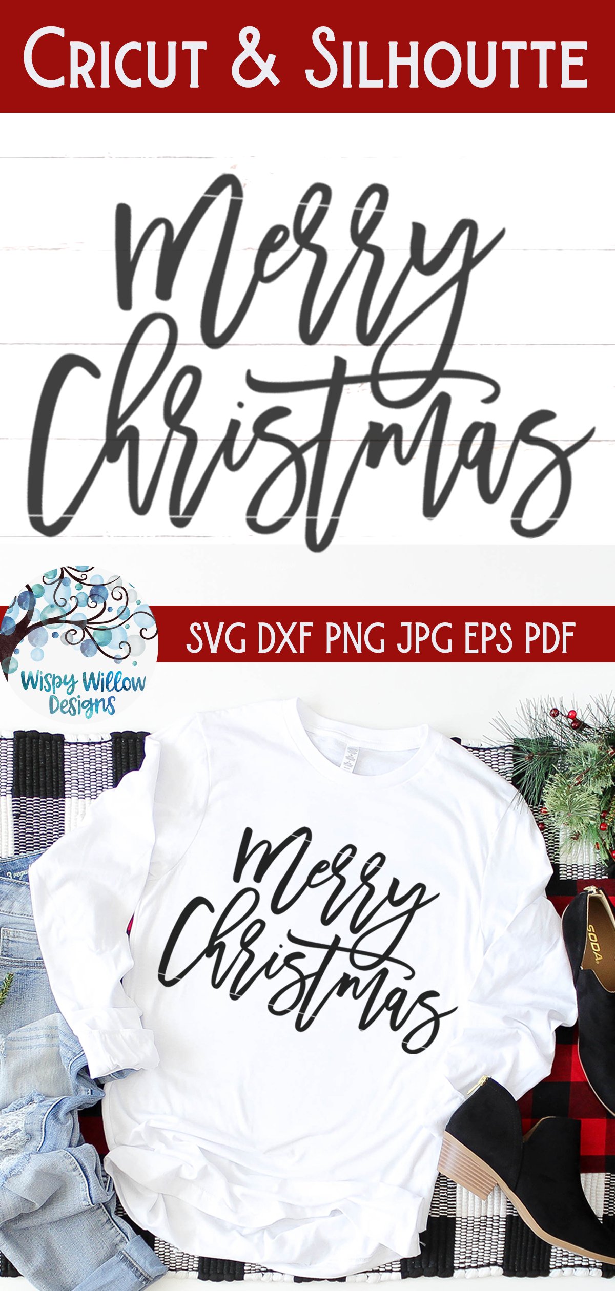 Merry Christmas SVG | Christmas Script SVG (941341)