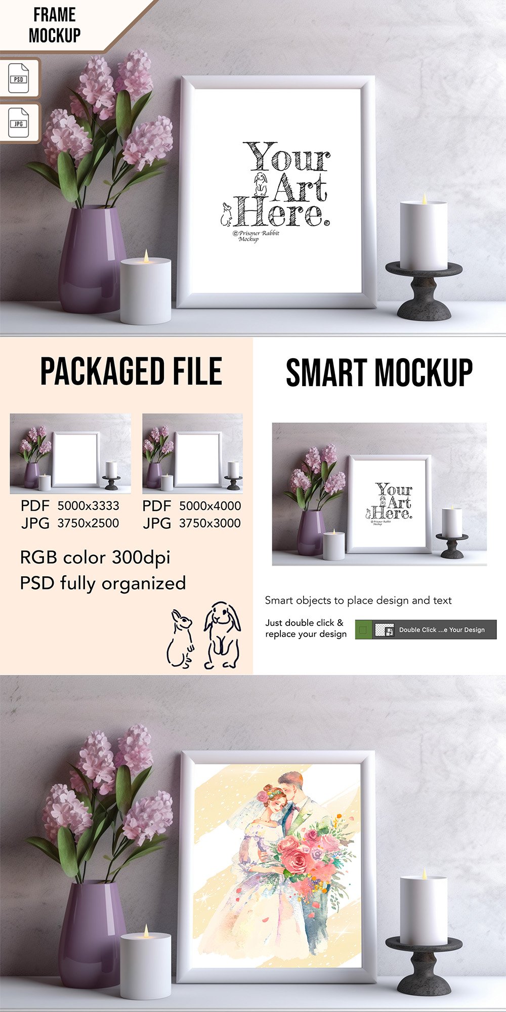 Frame Smart Mockup PSD & JPG Template Graphic (2780120)