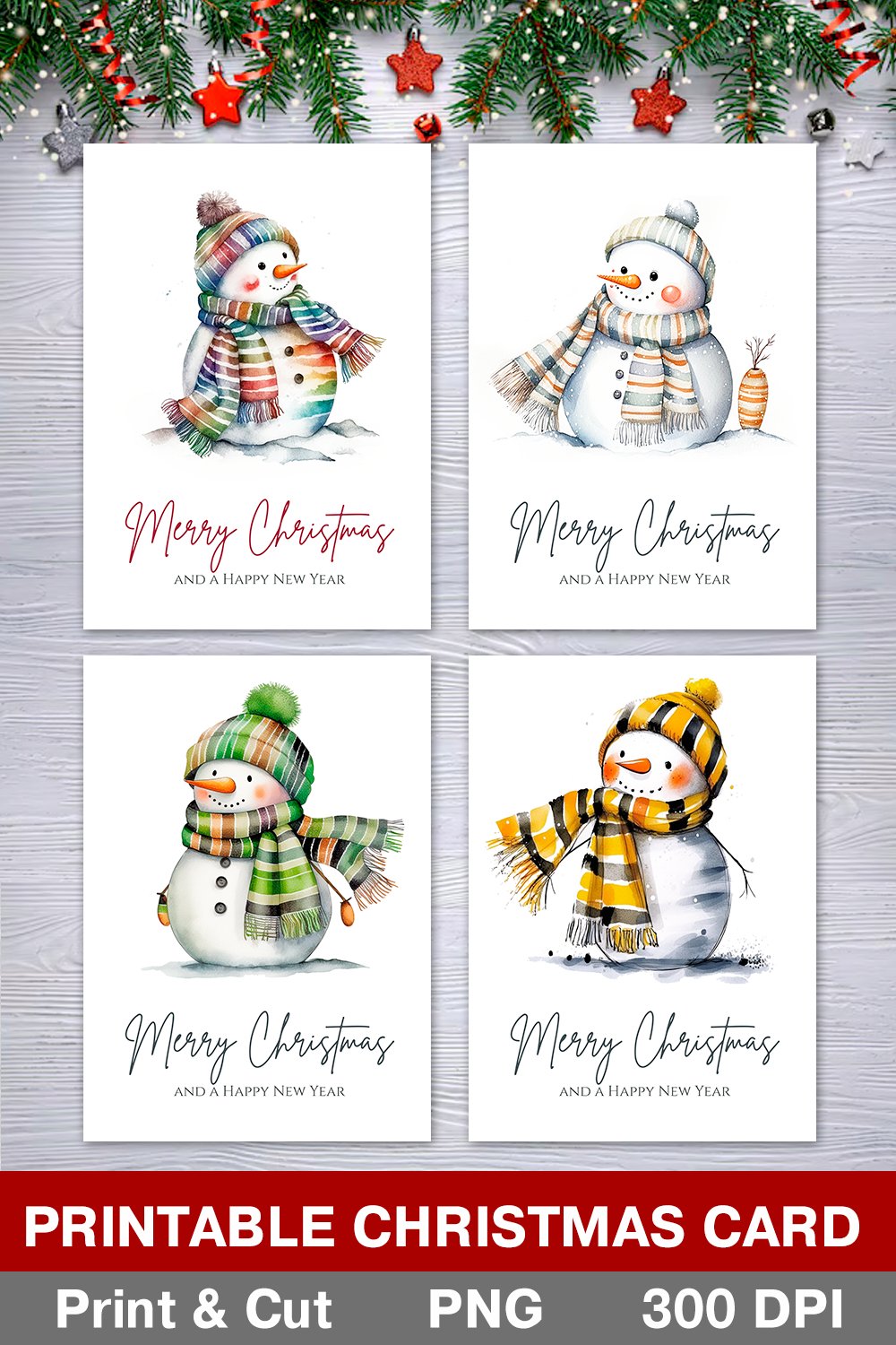 Merry Christmas Card printable