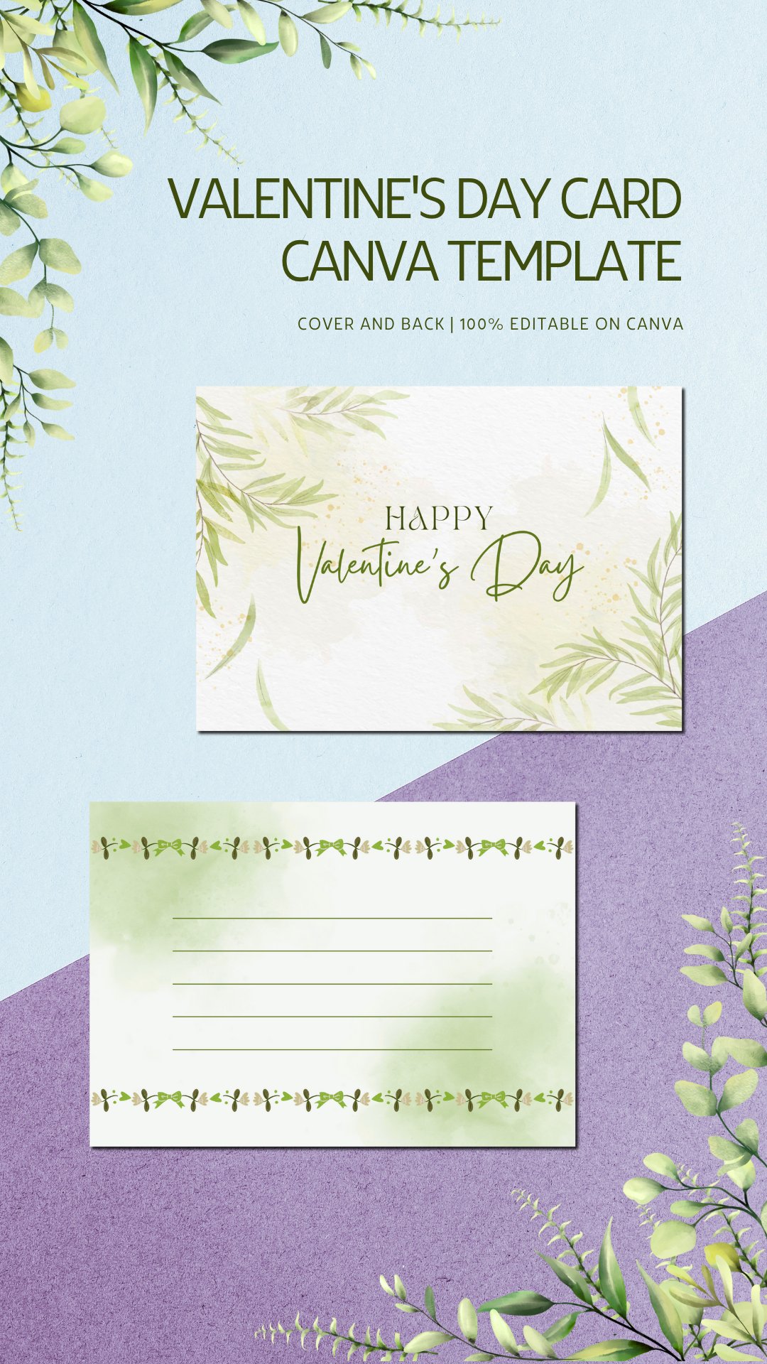 VALENTINE'S DAY CARD CANVA TEMPLATE (5188492)