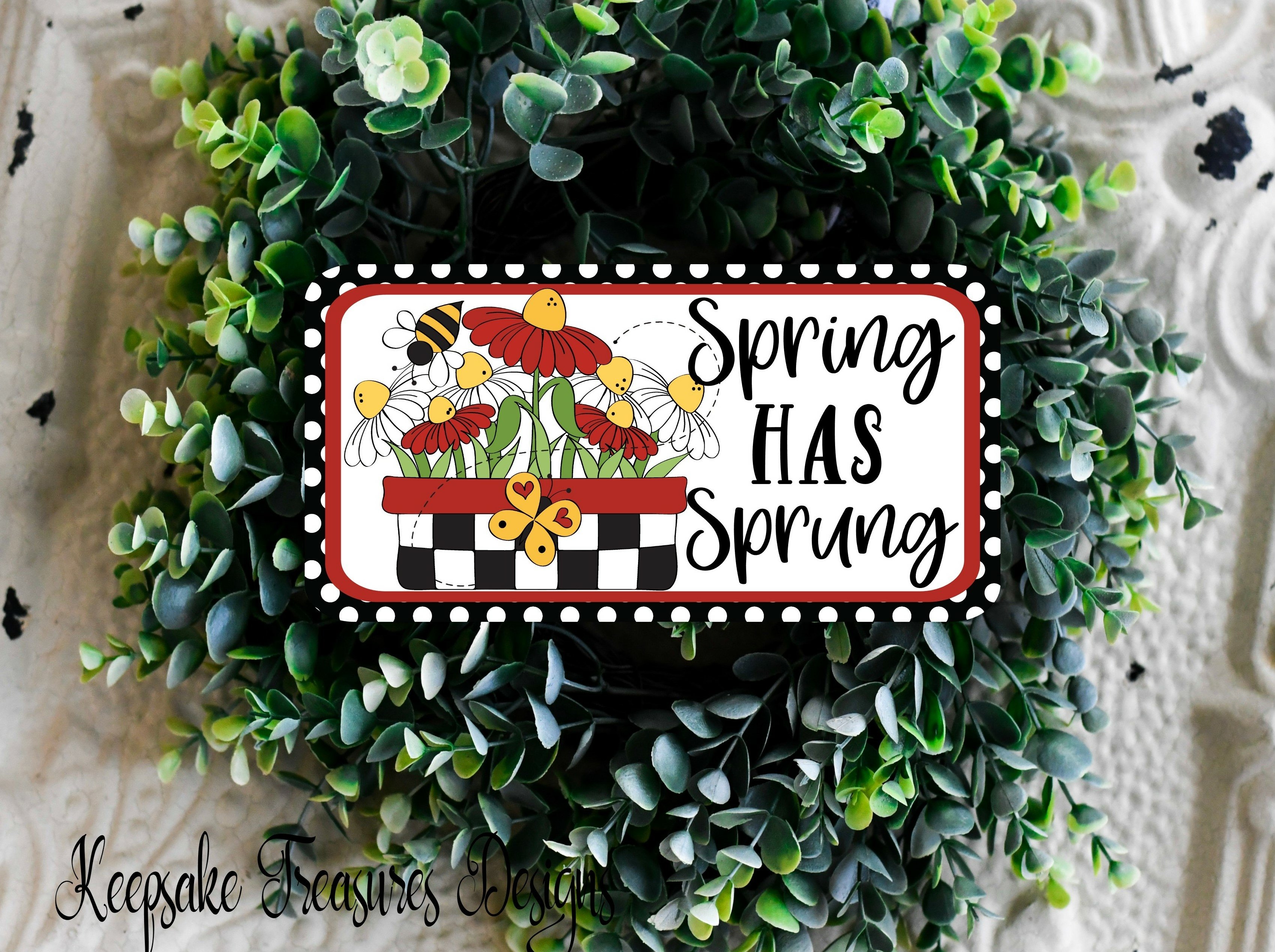 Spring Has Sprung, Door Hanger Template (1166184)