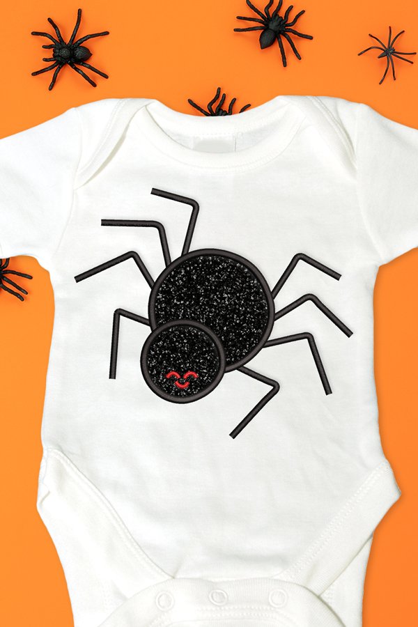 Spider Applique Embroidery Design