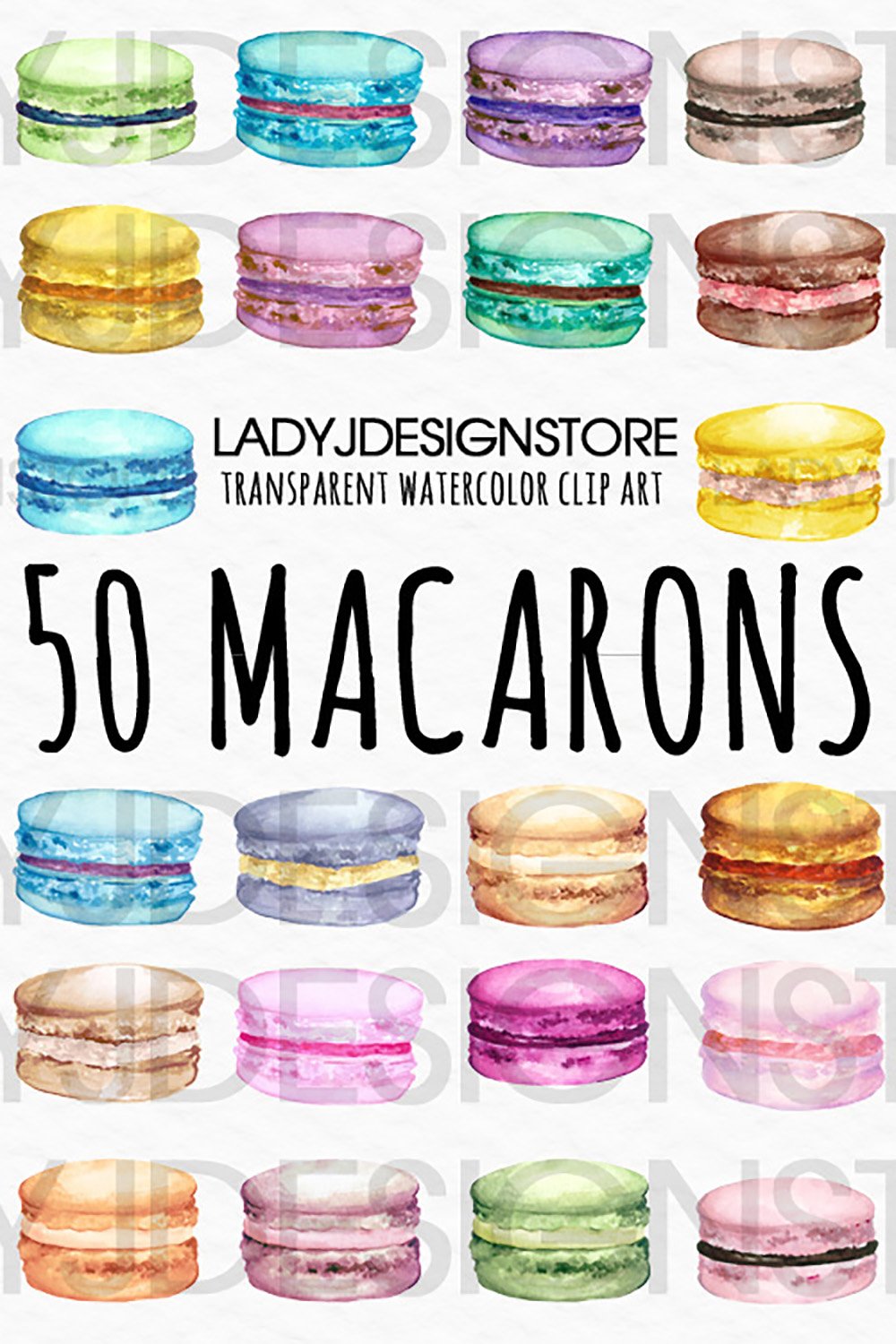 Macarons Watercolor Painting
