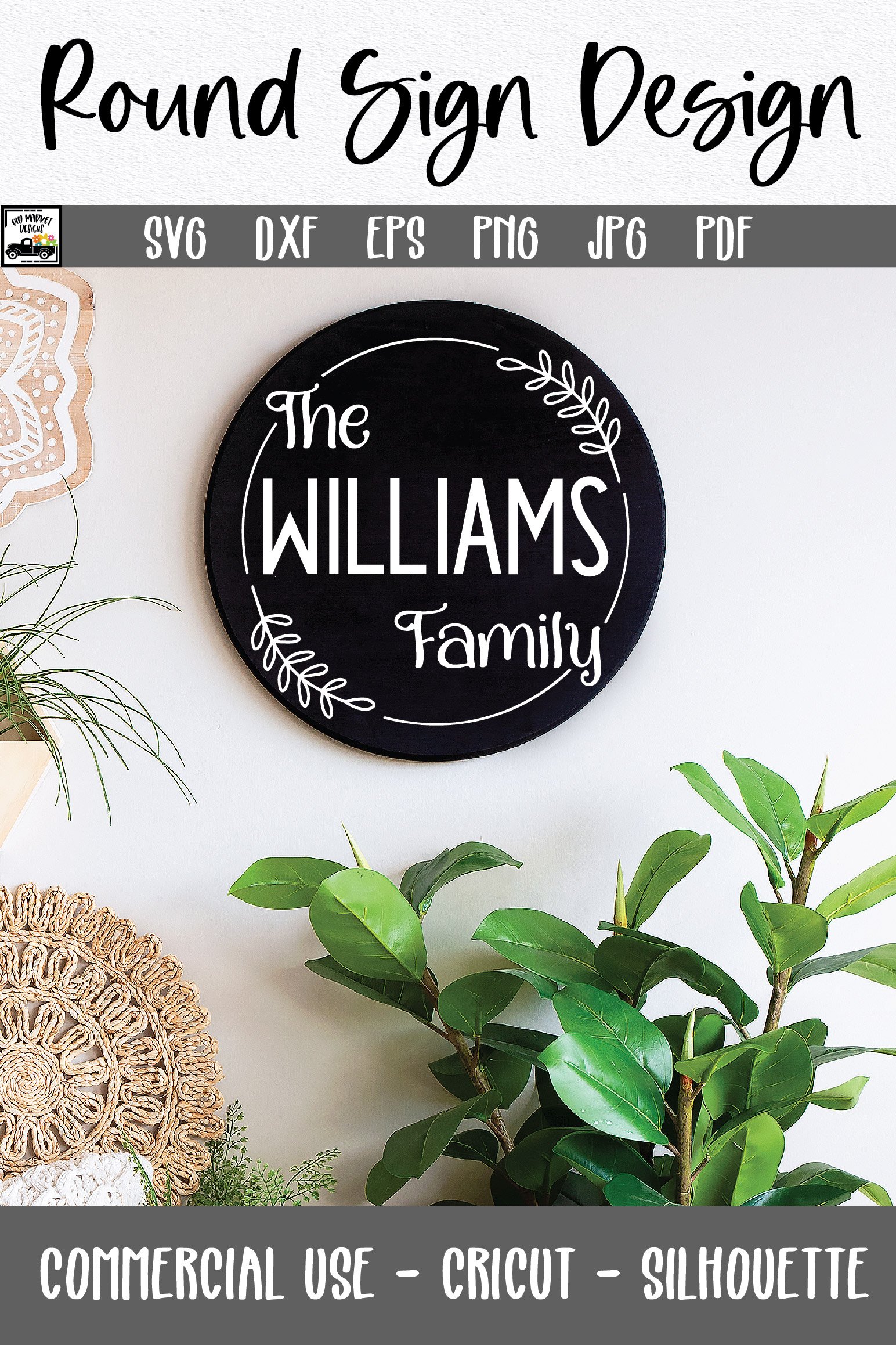 Family Name SVG File | Family Monogram Sign SVG (1372856)