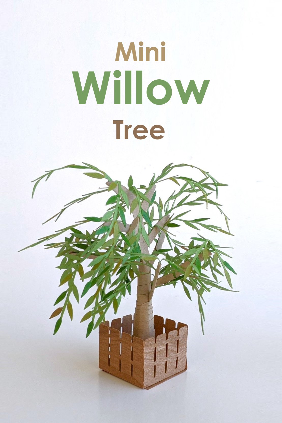 Craft Your Own Mini Weeping Willow Tree and Planter Box