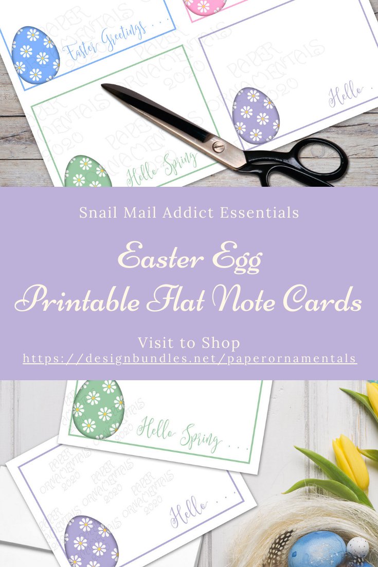 Note Cards, Easter Flat Note Cards, Easter Egg (1211532)