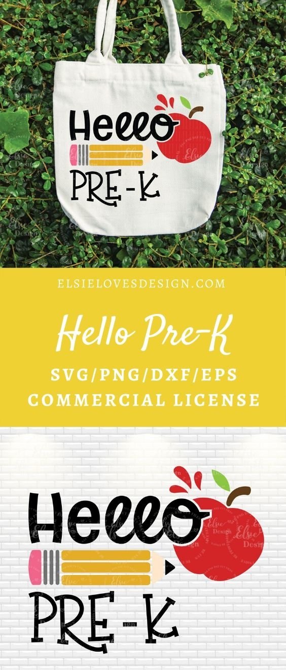 Hello Pre-K SVG Cut Files