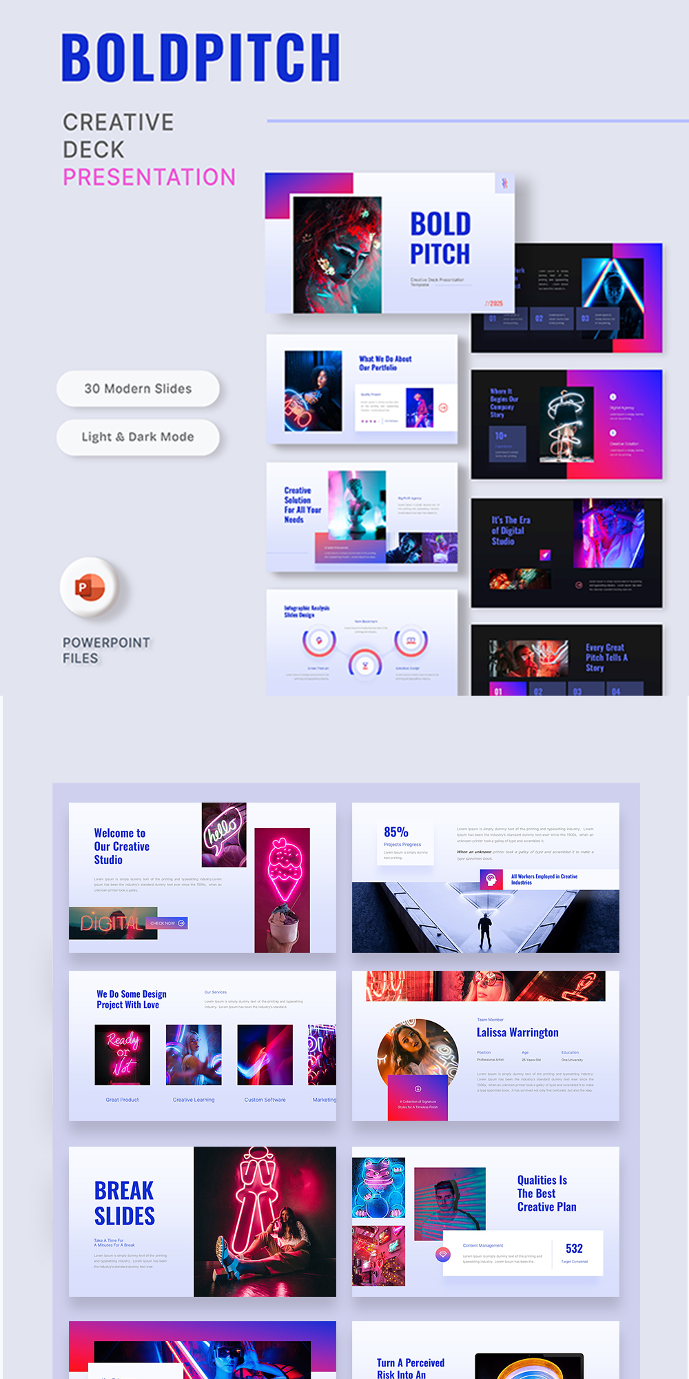 BoldPitch - Creative Deck PowerPoint Template