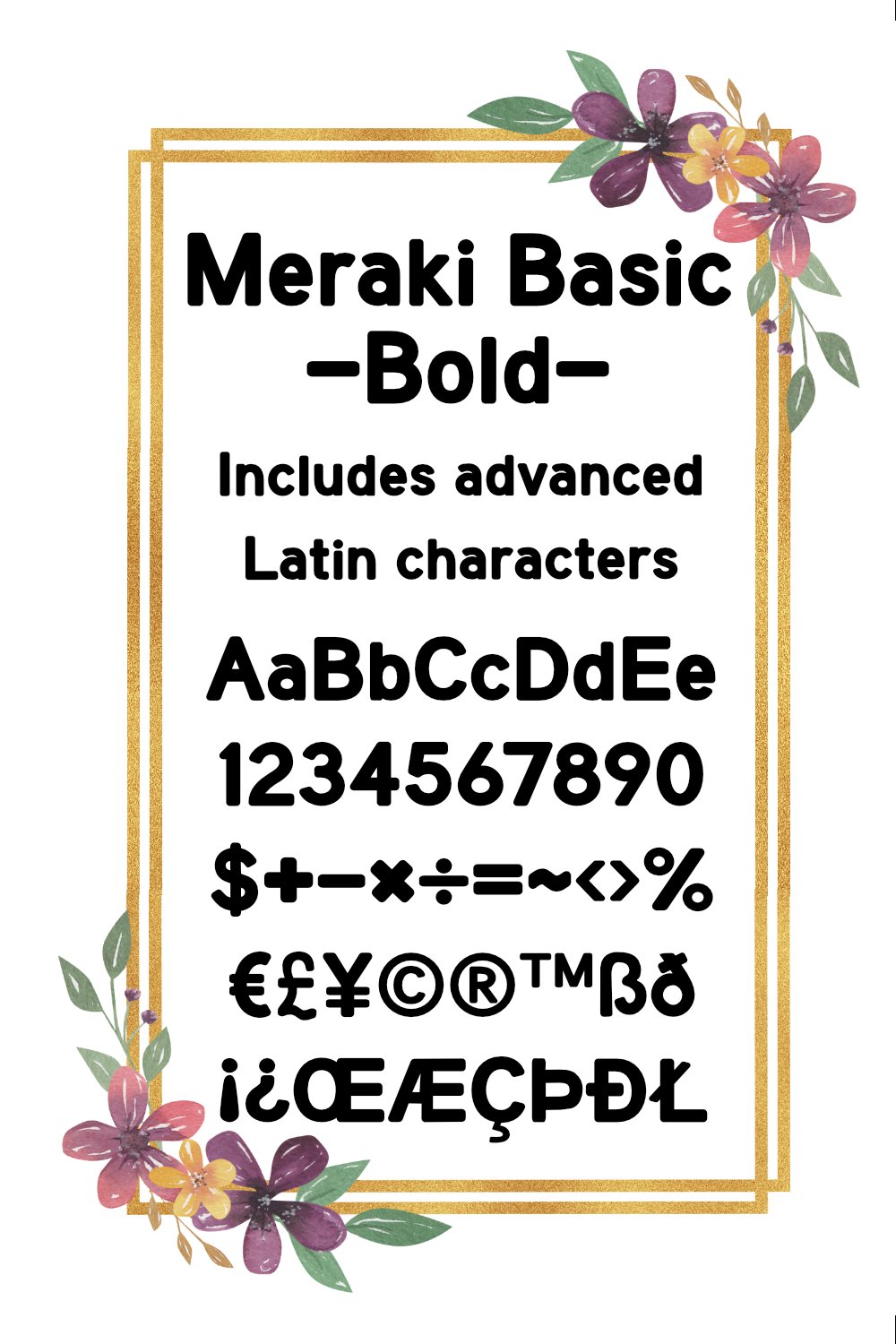 Meraki Basic Bold | Sans-Serif Font