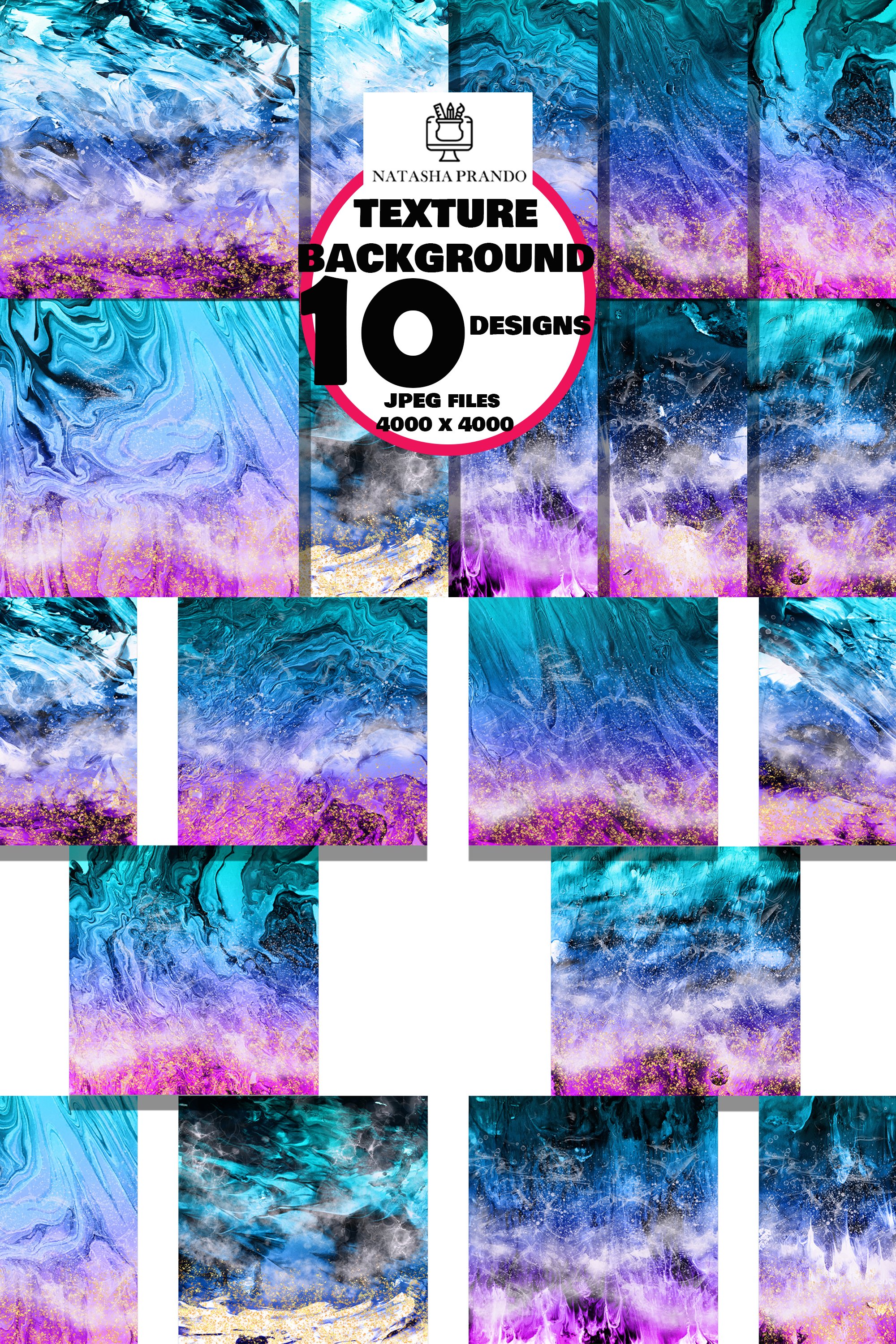 Ocean Waves Background Digital Paper