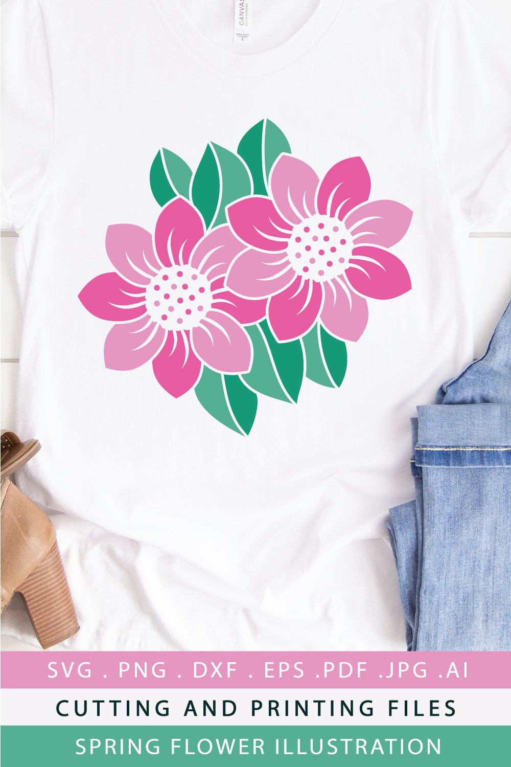 Spring Flower SVG Cut File | Hand-drawn Floral Illustration