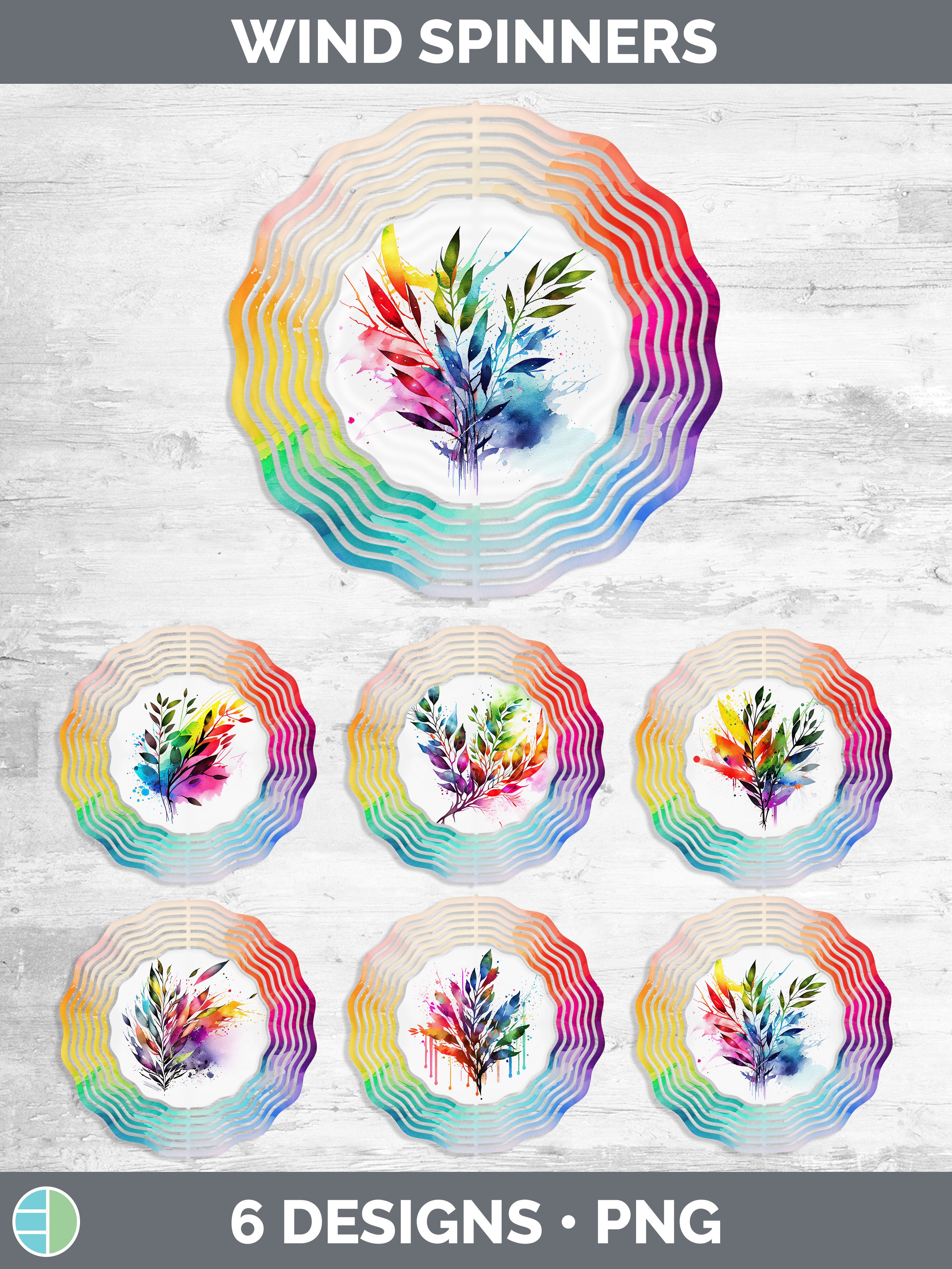 Rainbow Willow Branches Wind Spinner | Sublimation Spinner D