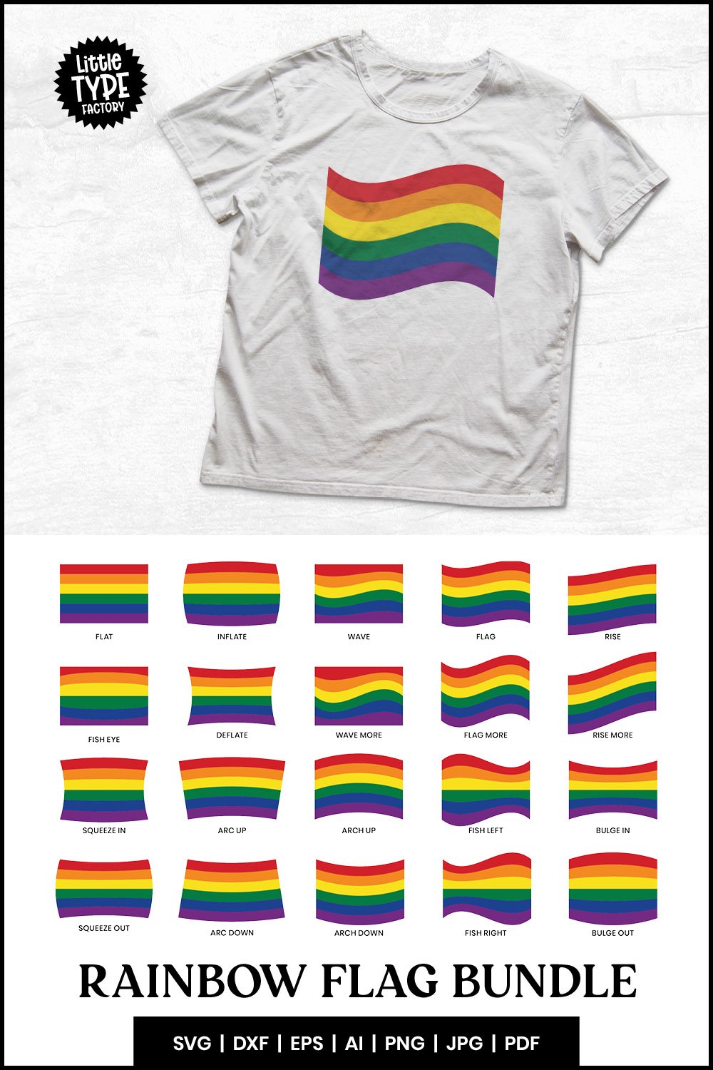 RAINBOW FLAG PNG BUNDLE | Pride Flag PNGs