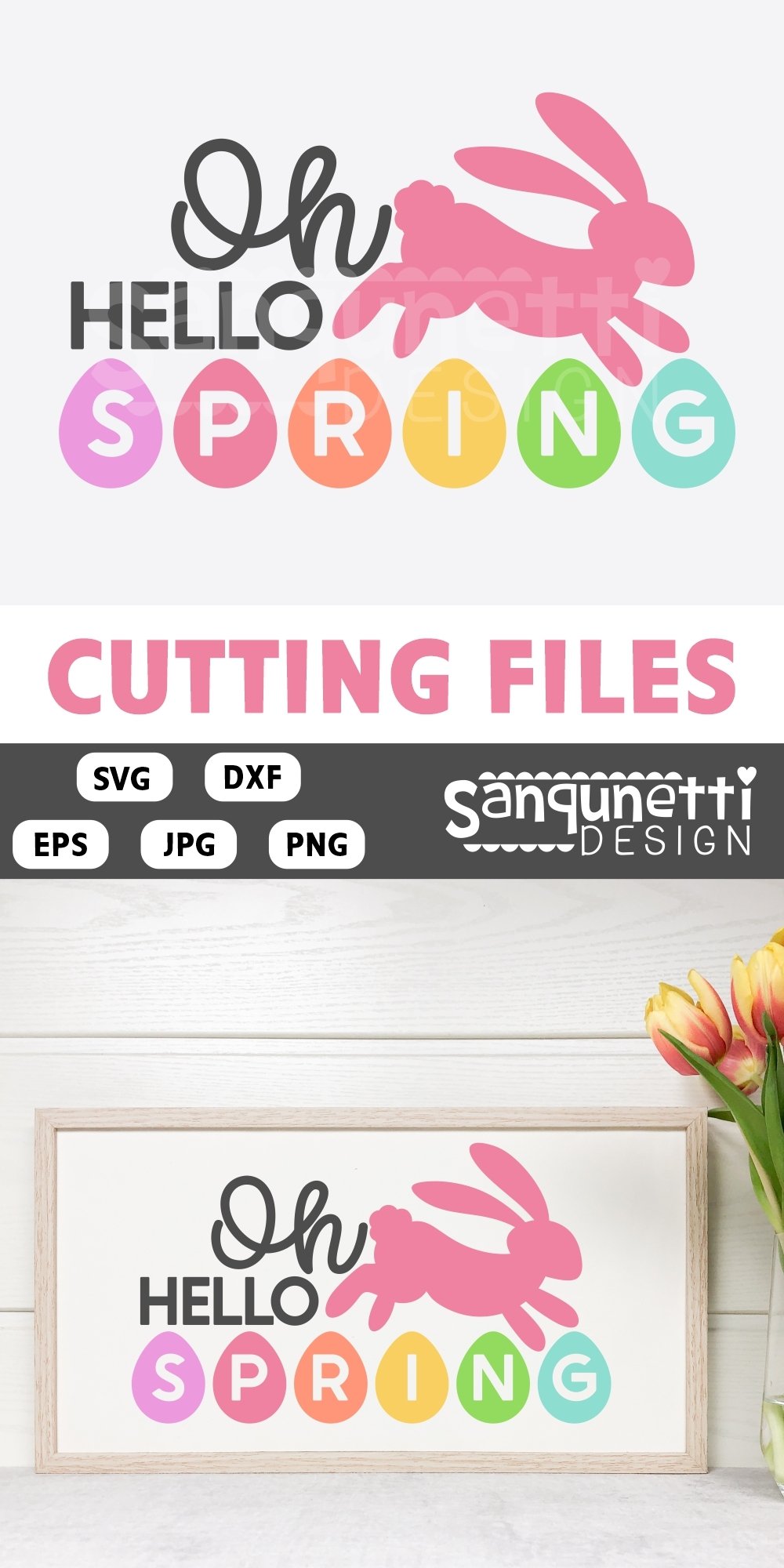 Oh Hello Spring SVG | Hello spring sign svg