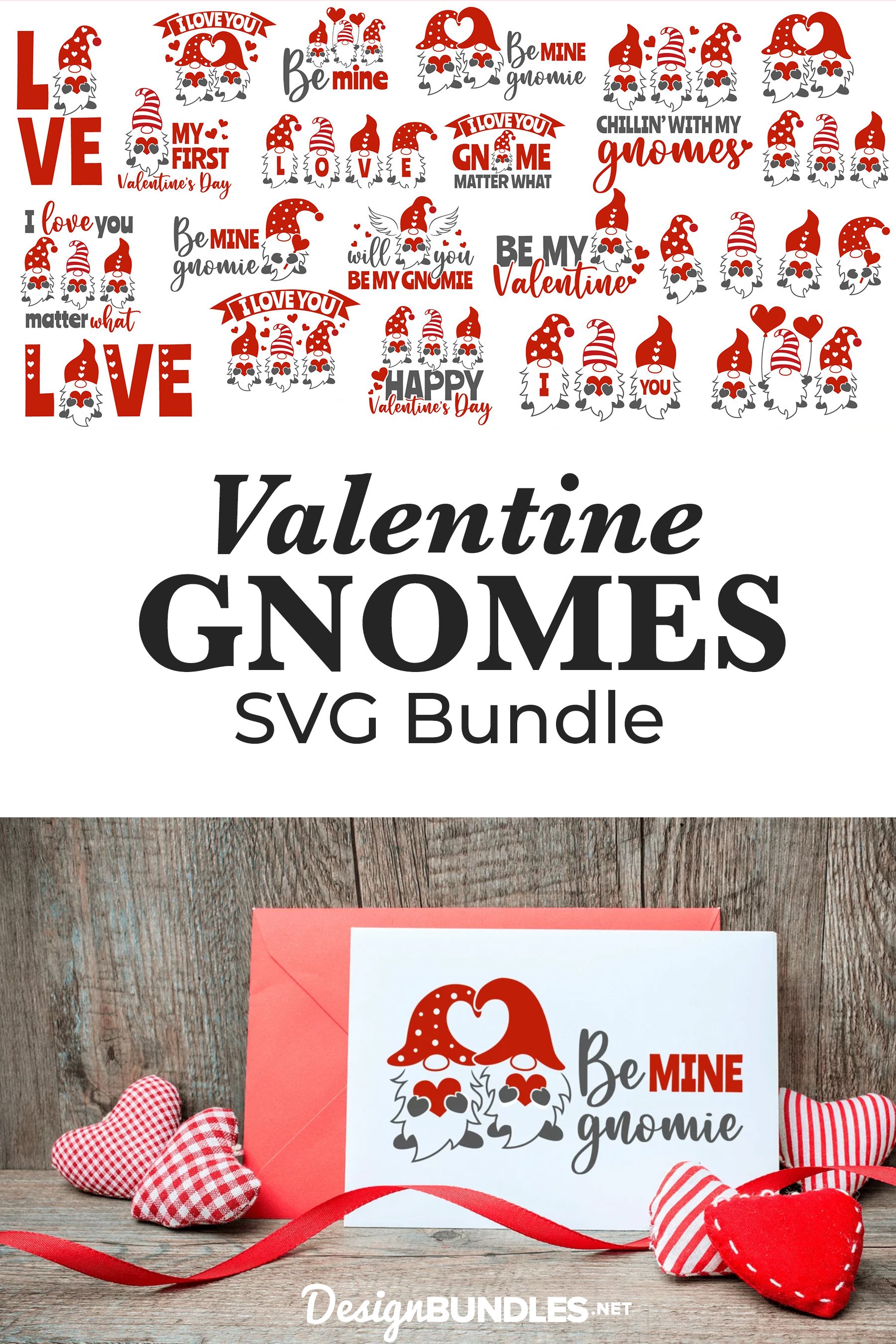 Valentine Gnomes SVG|Big Bundle Valentine's Day SVG