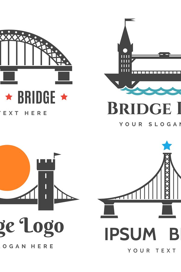 Bridges logo set