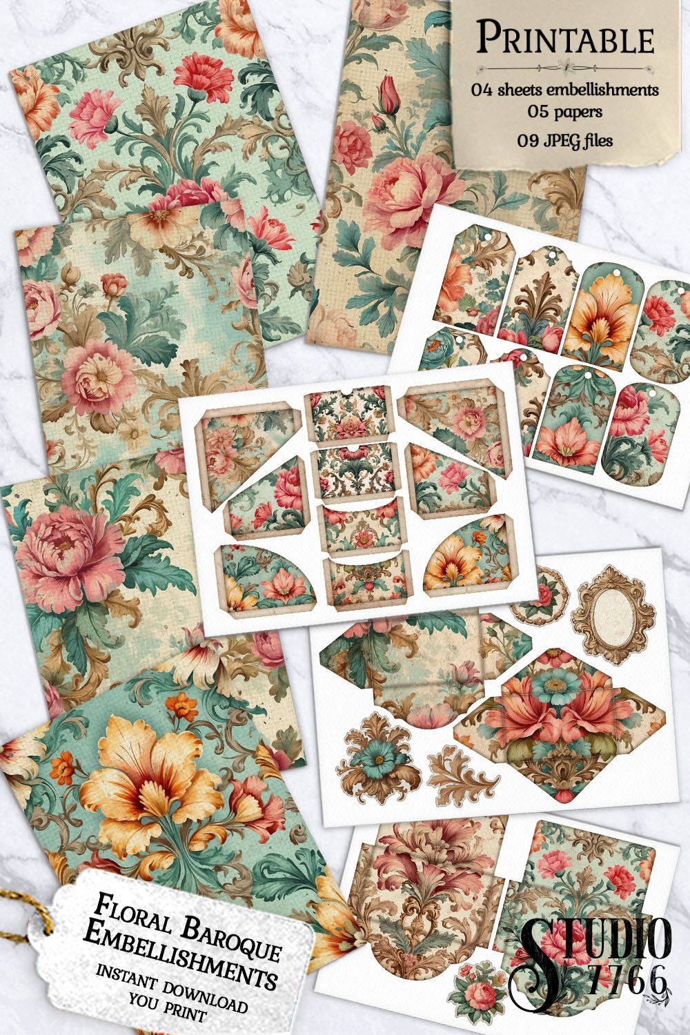 Floral Baroque Embellishments