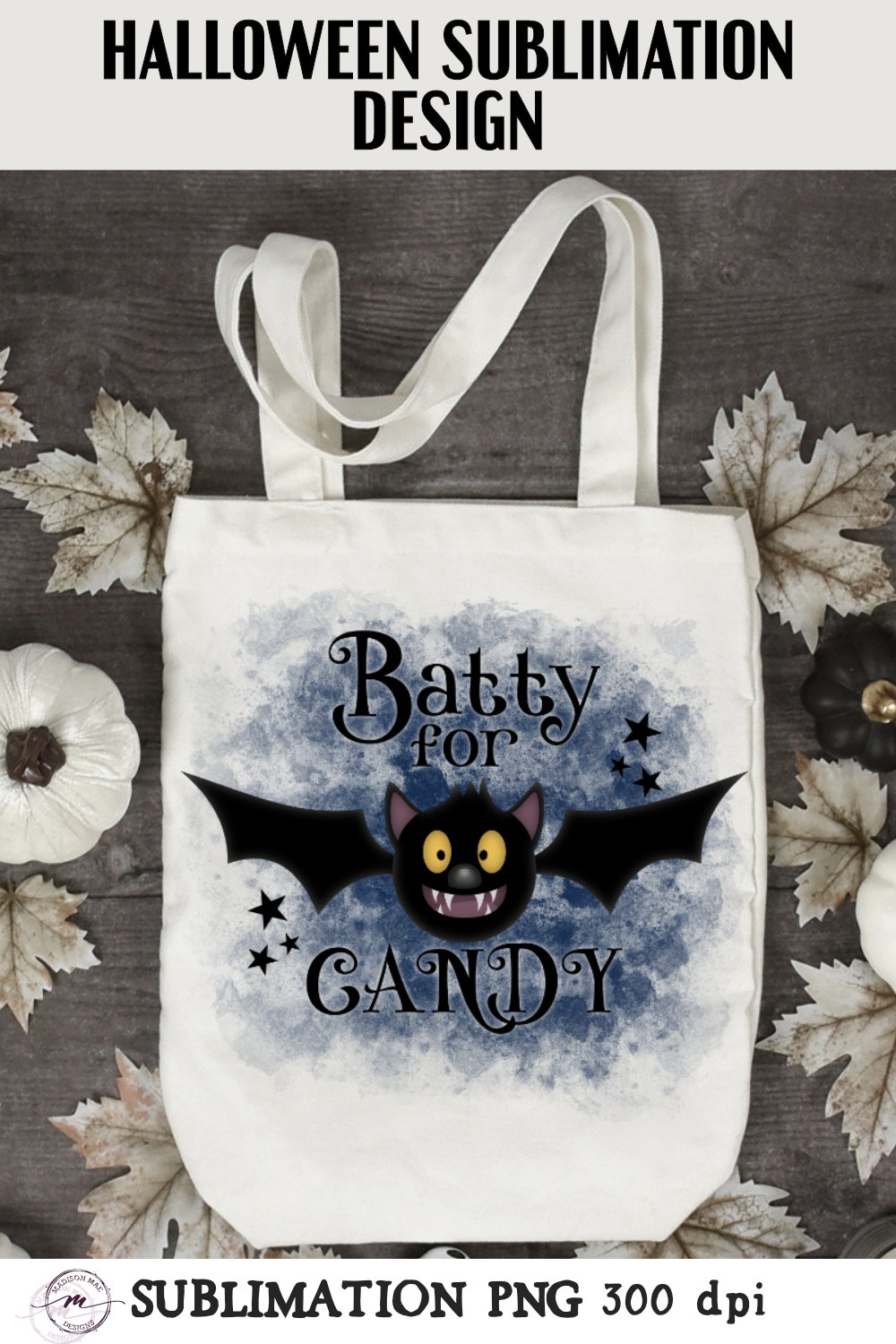 Halloween Bat Sublimation PNG for kids | Batty for Candy