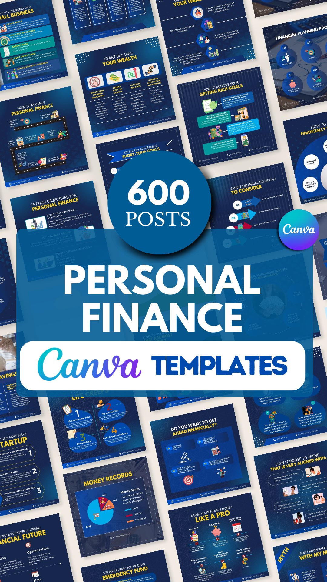Personal Finance Templates - Canva Editable