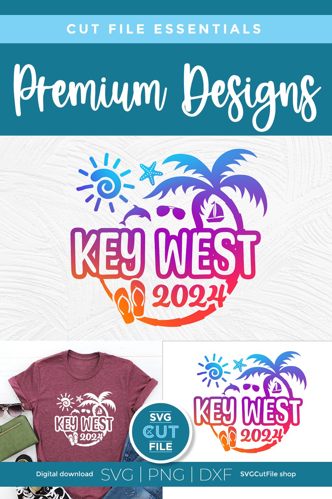 2024 Key West svg - Great for a Key West Vacation or Trip