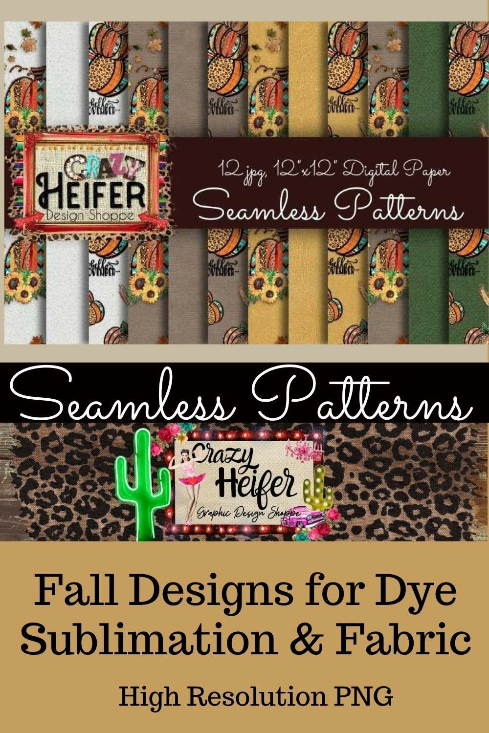 Seamless Pattern Fall Autumn Digital Paper fabric (1547048)
