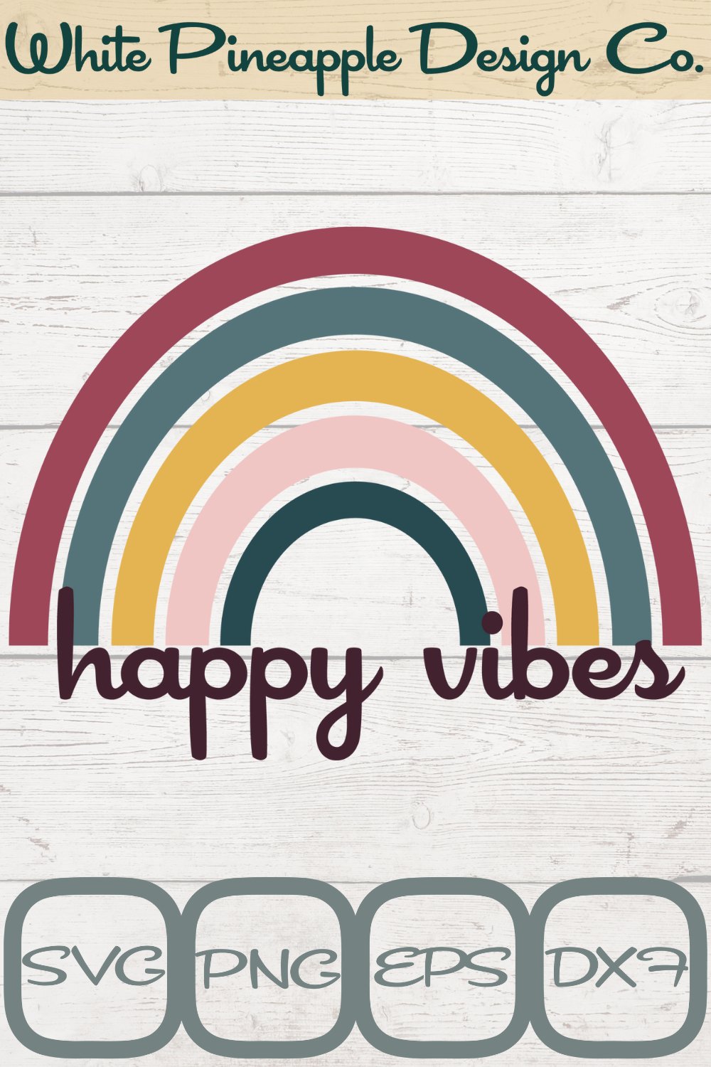 Happy Vibes SVG Cut File