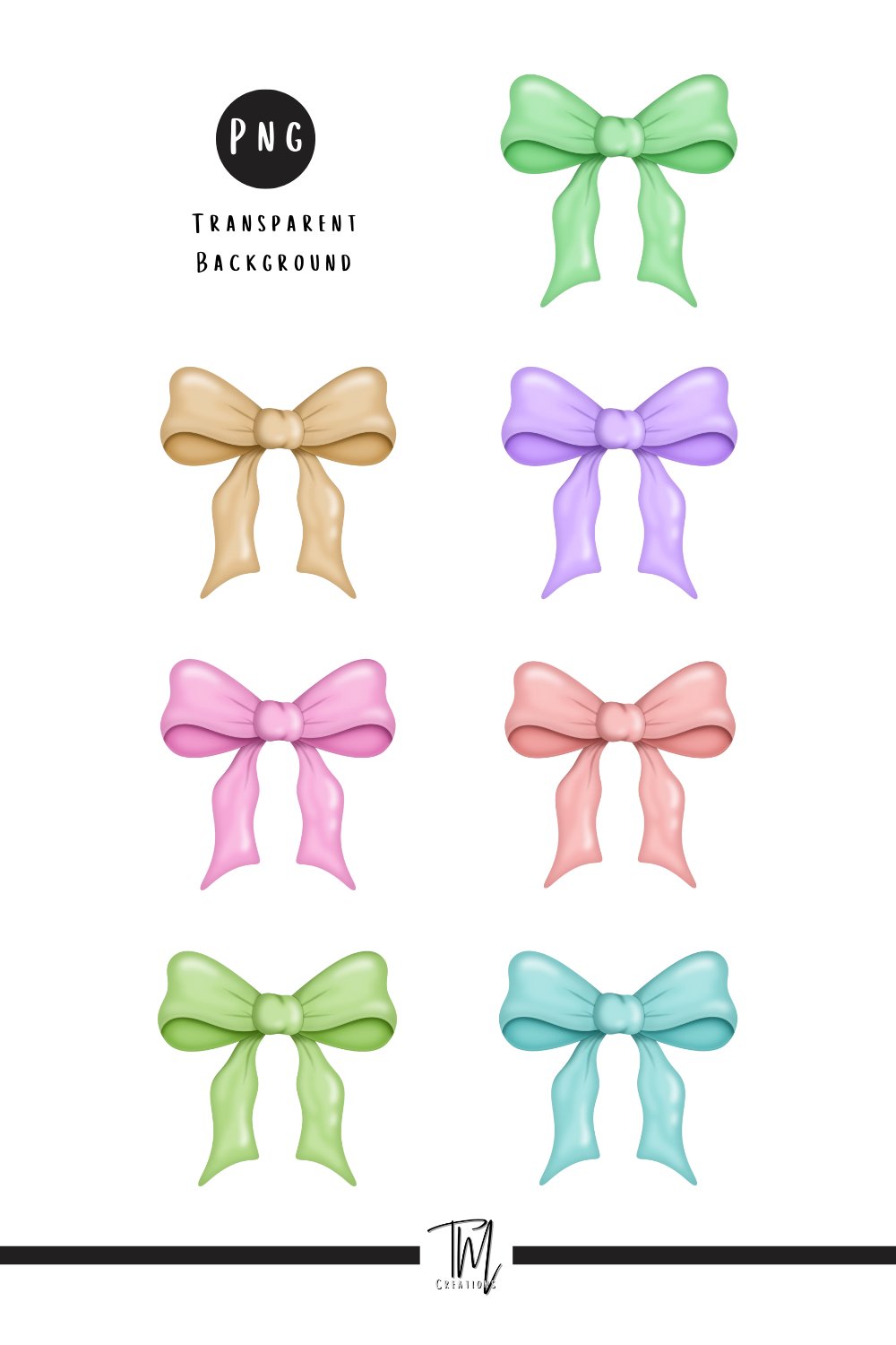 Bow Clipart, PNG - Transparent Background (2524484)