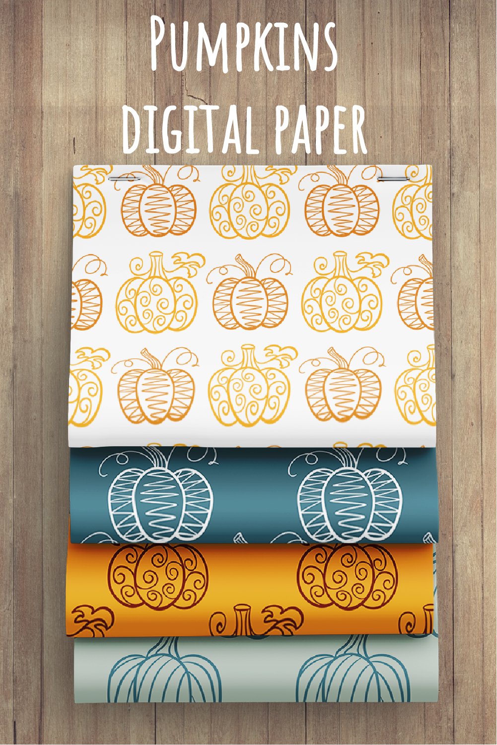 pumpkins digital paper