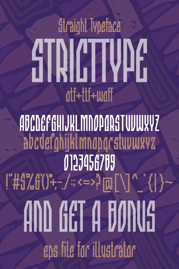 Stricttype font