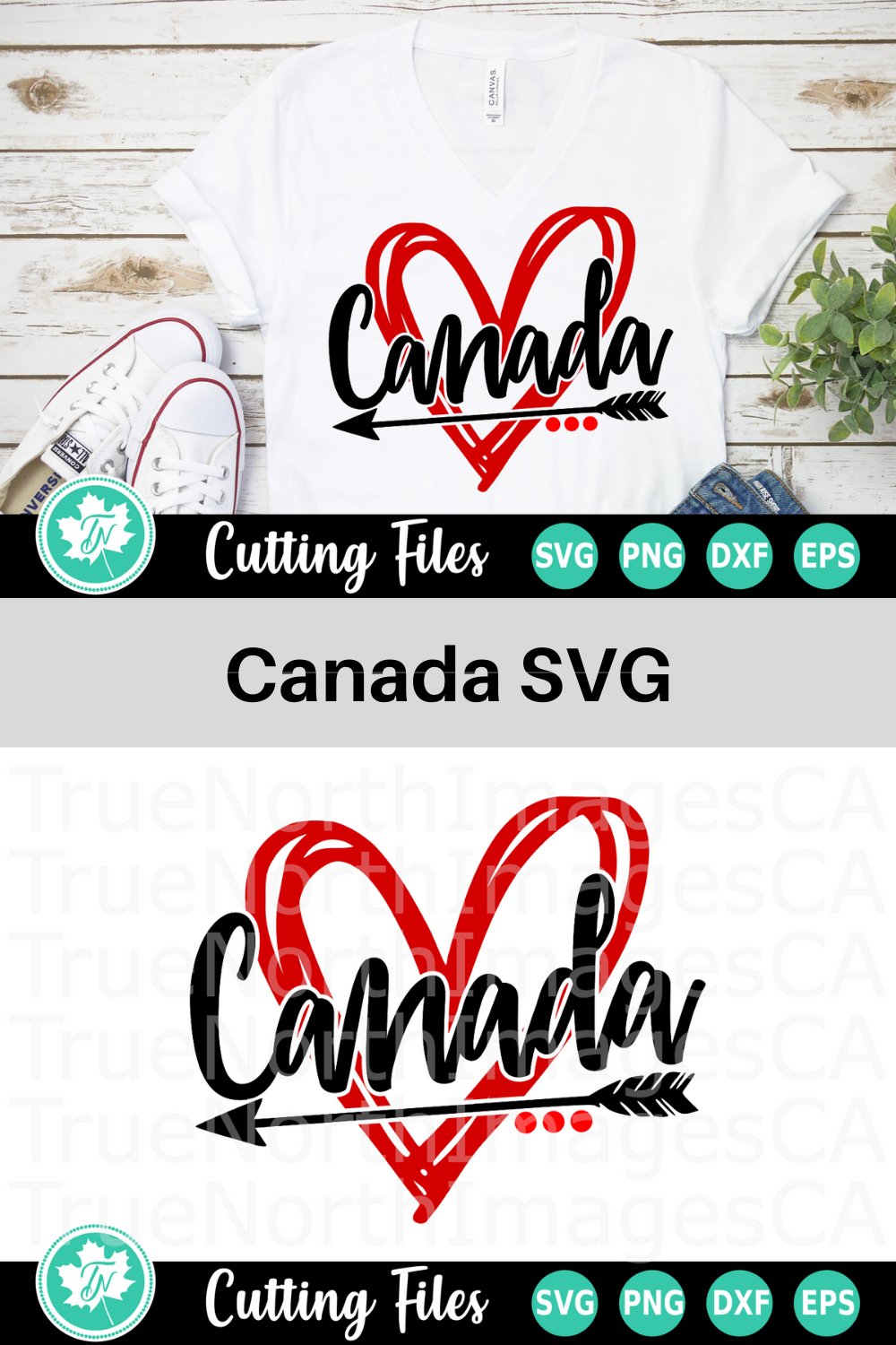 Canada SVG | Canada Day SVG | Scribble Heart