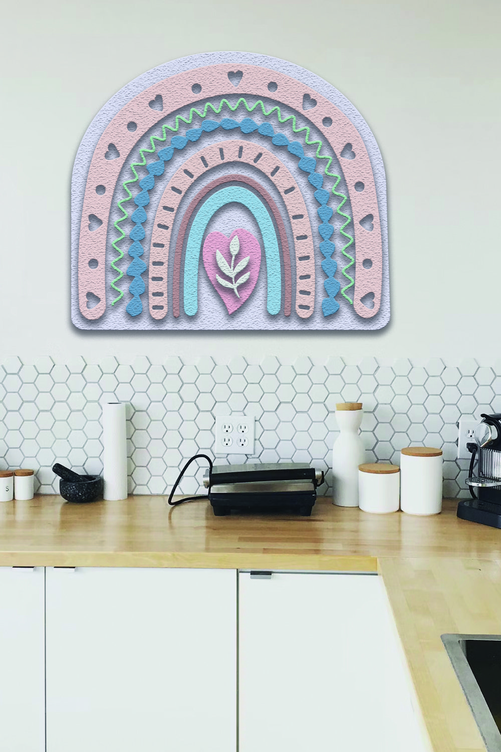 Multilayer Rainbow Template, Decorative Wall Panel