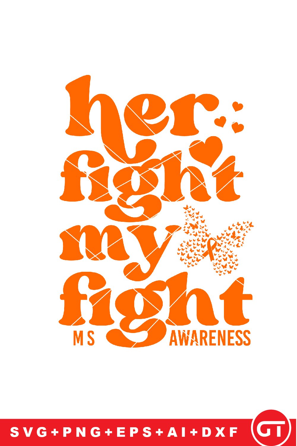 Multiple Sclerosis Her Fight is My Fight SVG Ms warrior Png