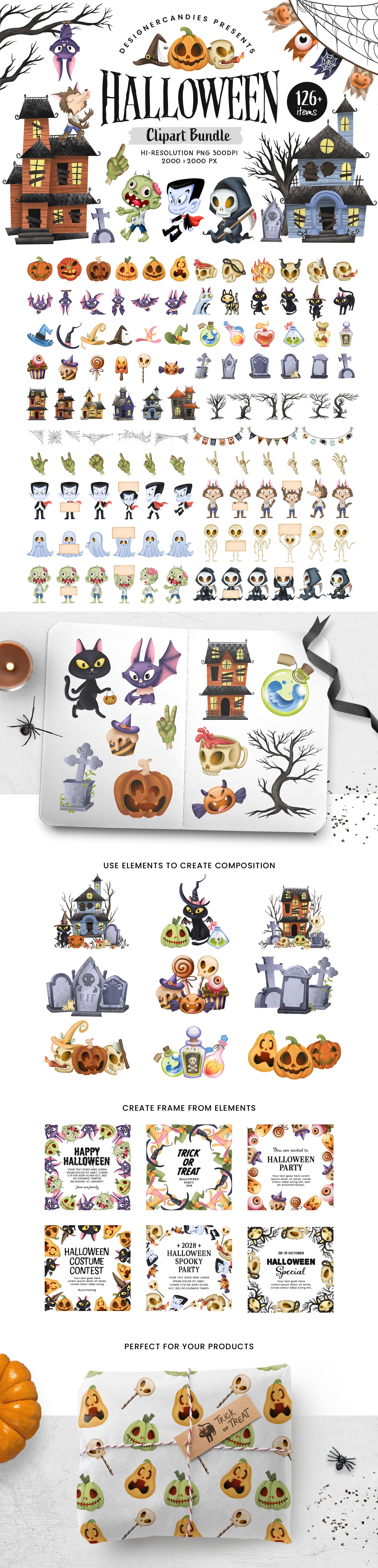 Halloween Clipart Collection (2140998)
