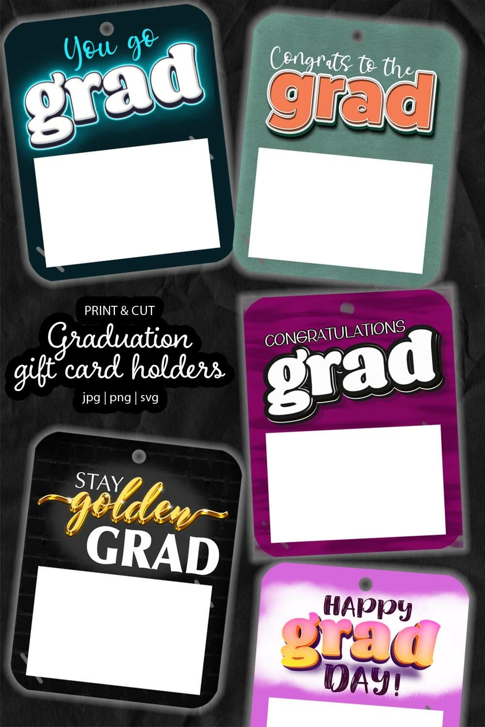 Graduation Gift Card Holders: Printable Designs"