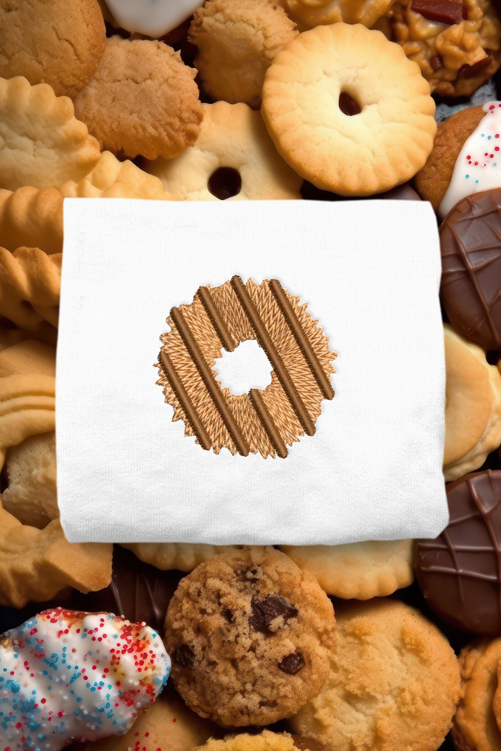Coconut Caramel Fudge Cookie Mini Embroidery File