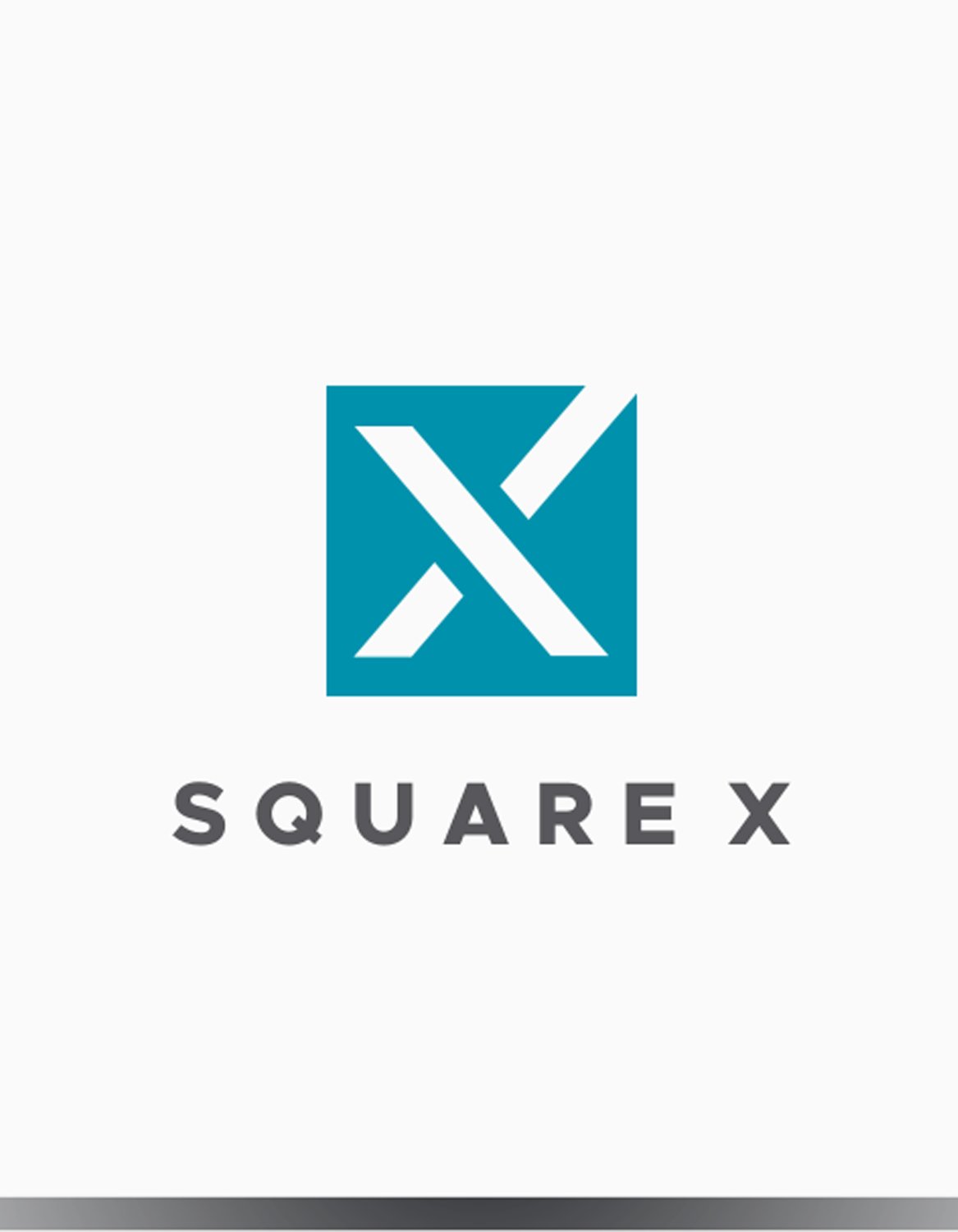 Square Letter X vector logo design - SVG file (3145153)